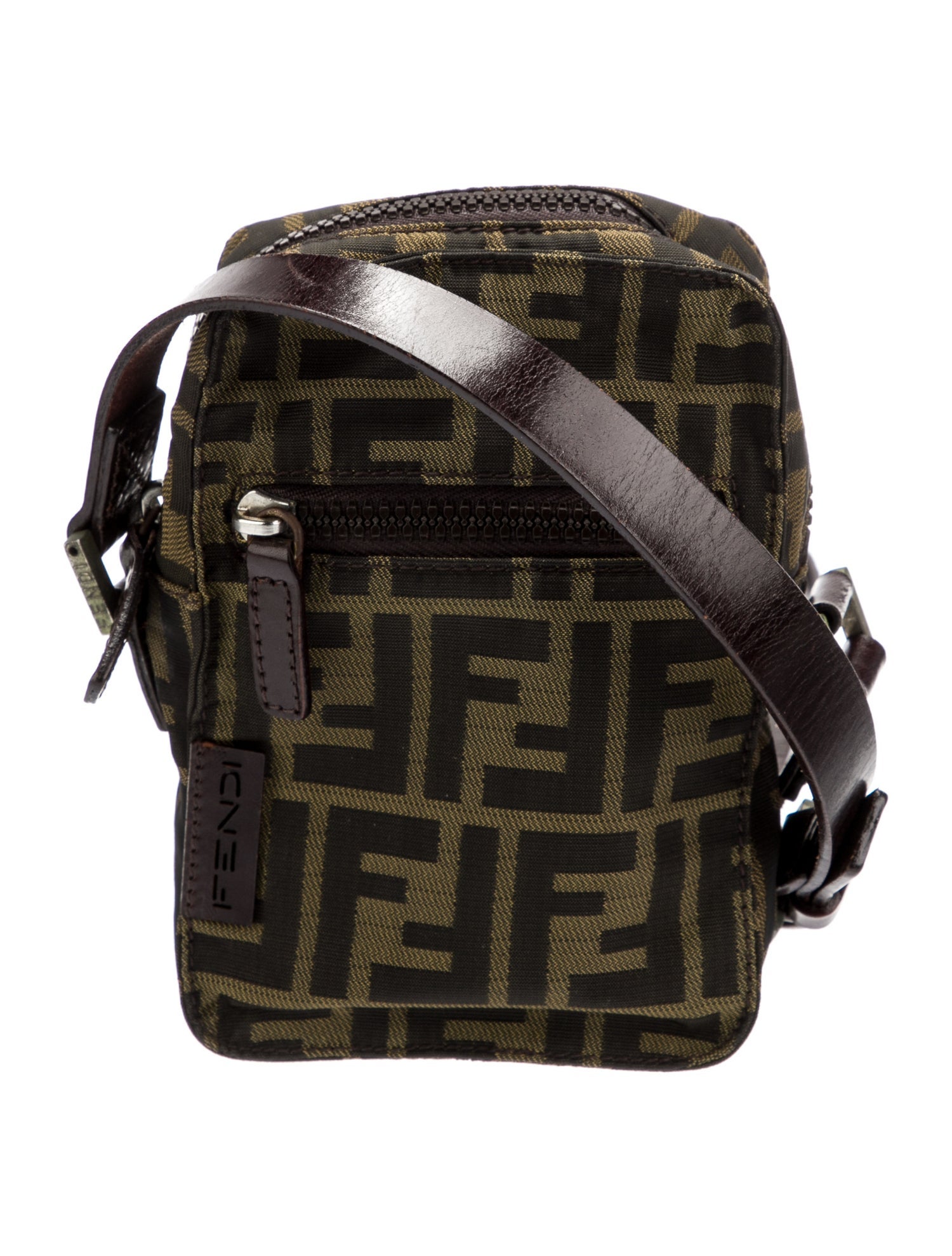 Fendi Zucca Crossbody Bag - Brown Crossbody Bags, Handbags - FEN313408 ...