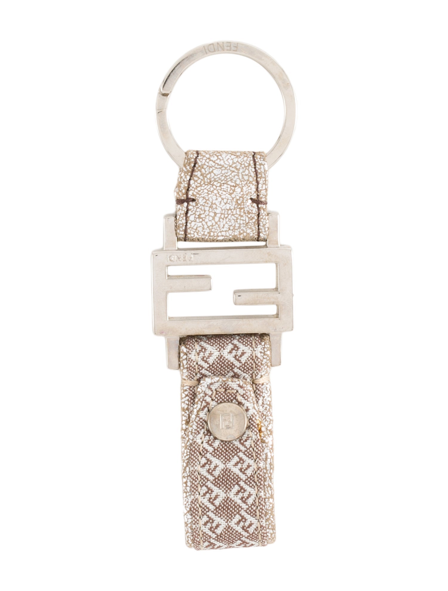 Fendi Logo Keychain - Silver Keychains, Accessories - FEN314245 | The ...