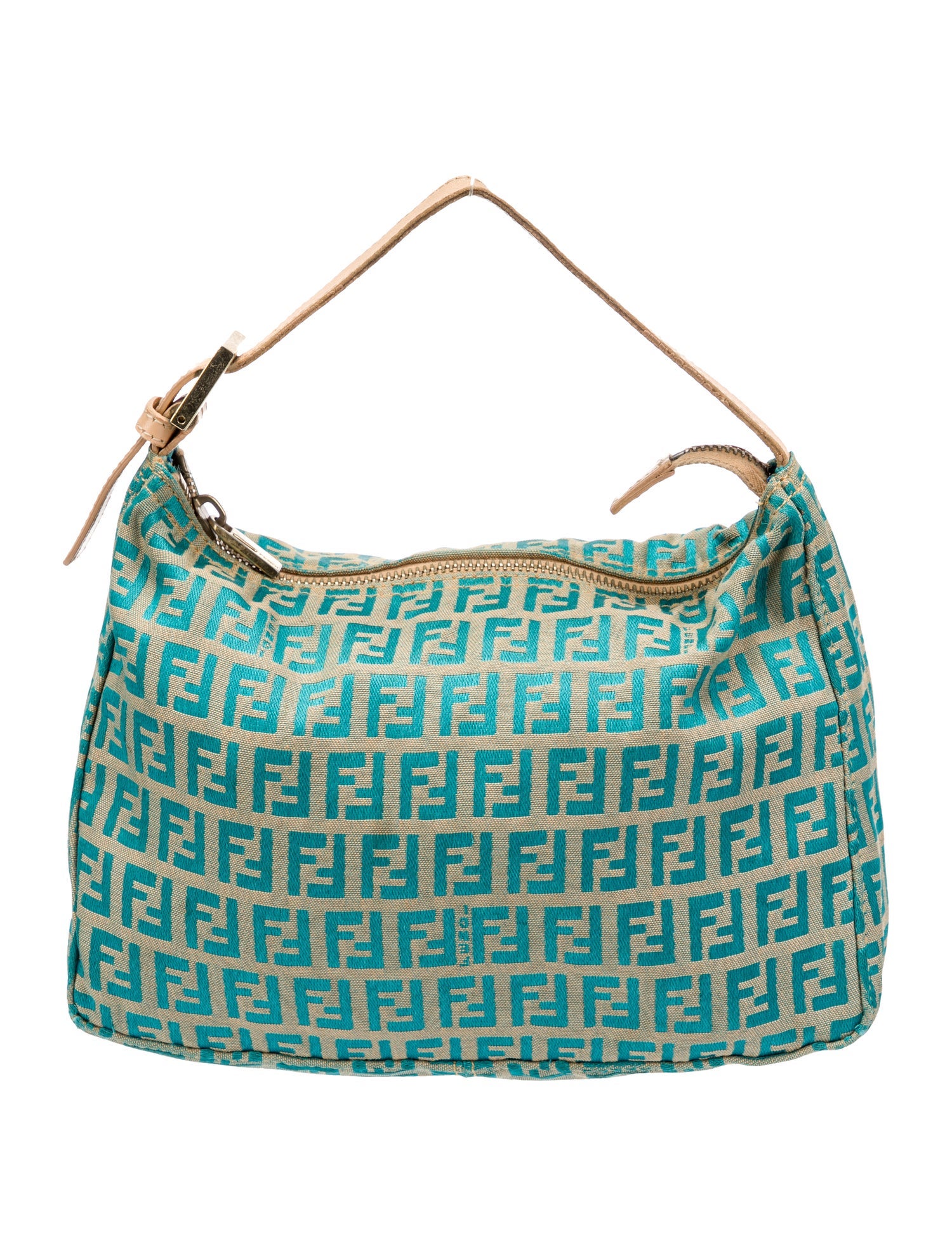 Fendi Zucchino Hande Bag - Brown Handle Bags, Handbags - FEN303419 ...