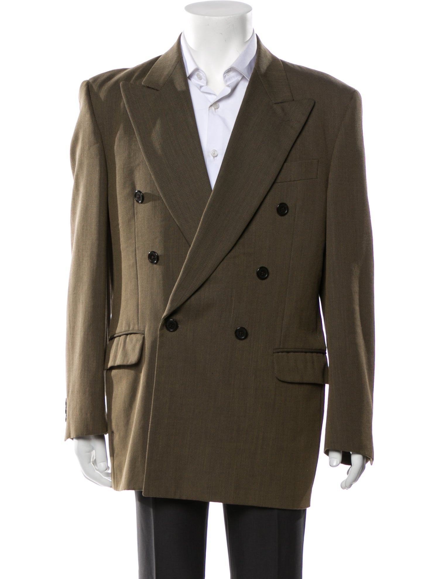 Fendi Virgin Wool Blazer - Brown Suiting, Clothing - FEN314993 | The ...