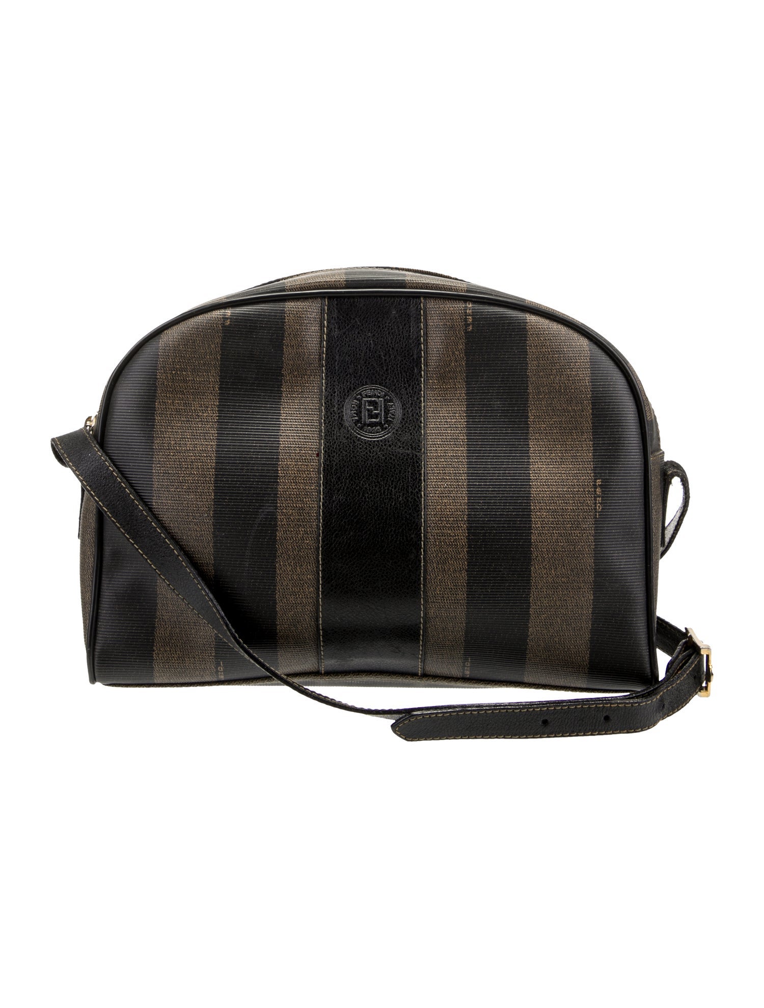 Fendi Pequin Crossbody Bag - Black Crossbody Bags, Handbags - FEN318590 ...
