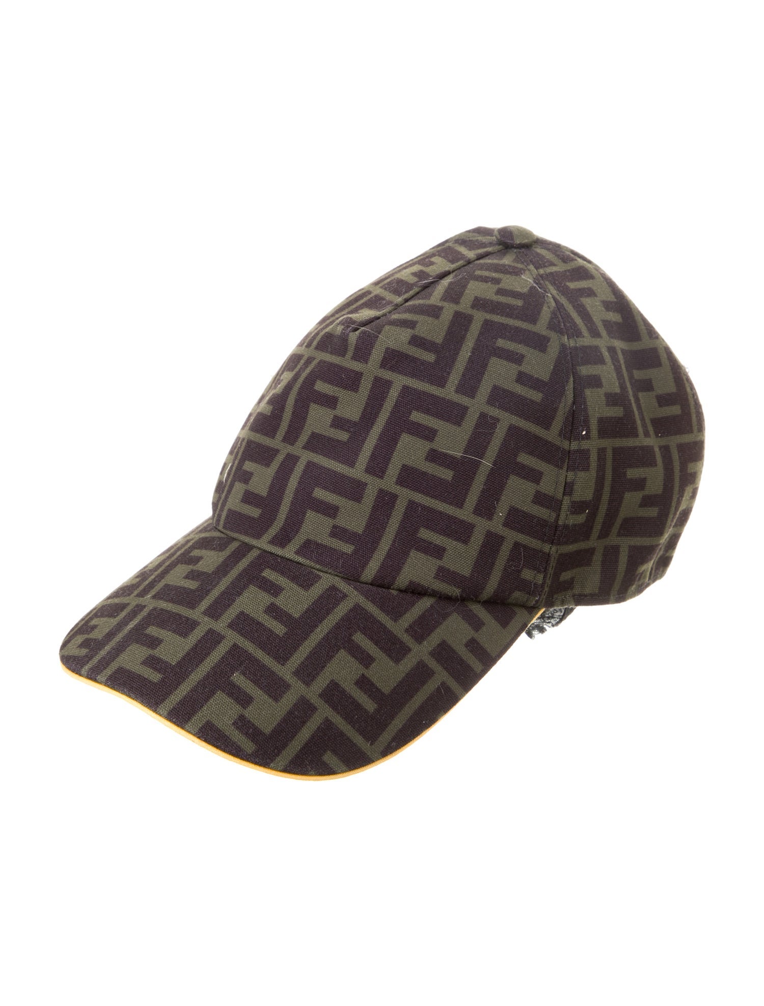 Fendi Zucca FF Canvas Baseball Cap - Black Hats, Accessories ...