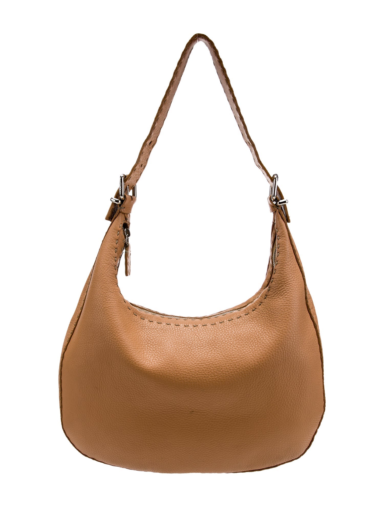 Fendi Leather Selleria Hobo - Orange Hobos, Handbags - FEN319809 | The ...