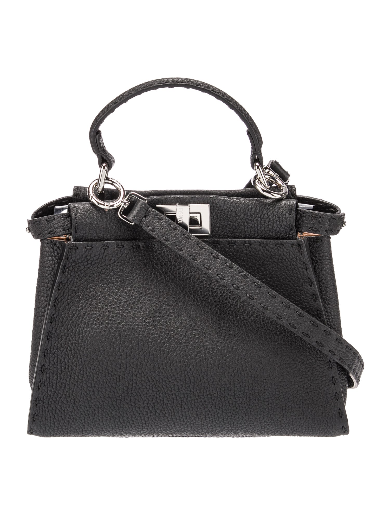 Fendi Small Peekaboo ISeeU Satchel w/ Strap w/ Tags - Gold Totes ...