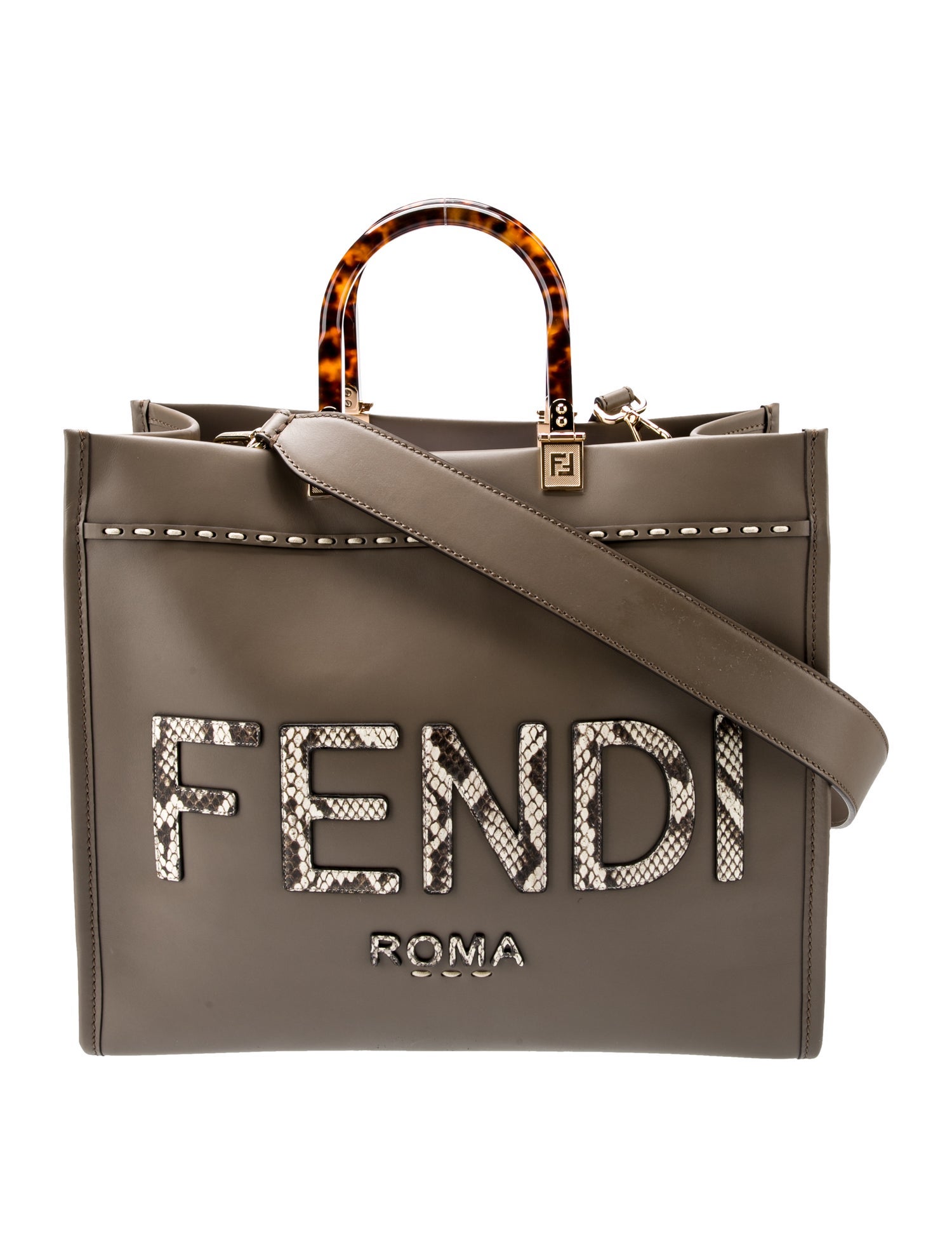 Fendace 2022 Medium Sunshine Shopper Tote - Black Totes, Handbags ...