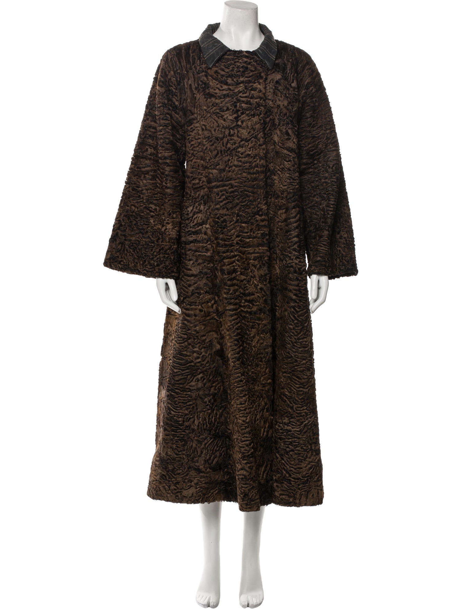Neiman Marcus Animal Print Coat - Brown Coats, Clothing - FEN320455 ...