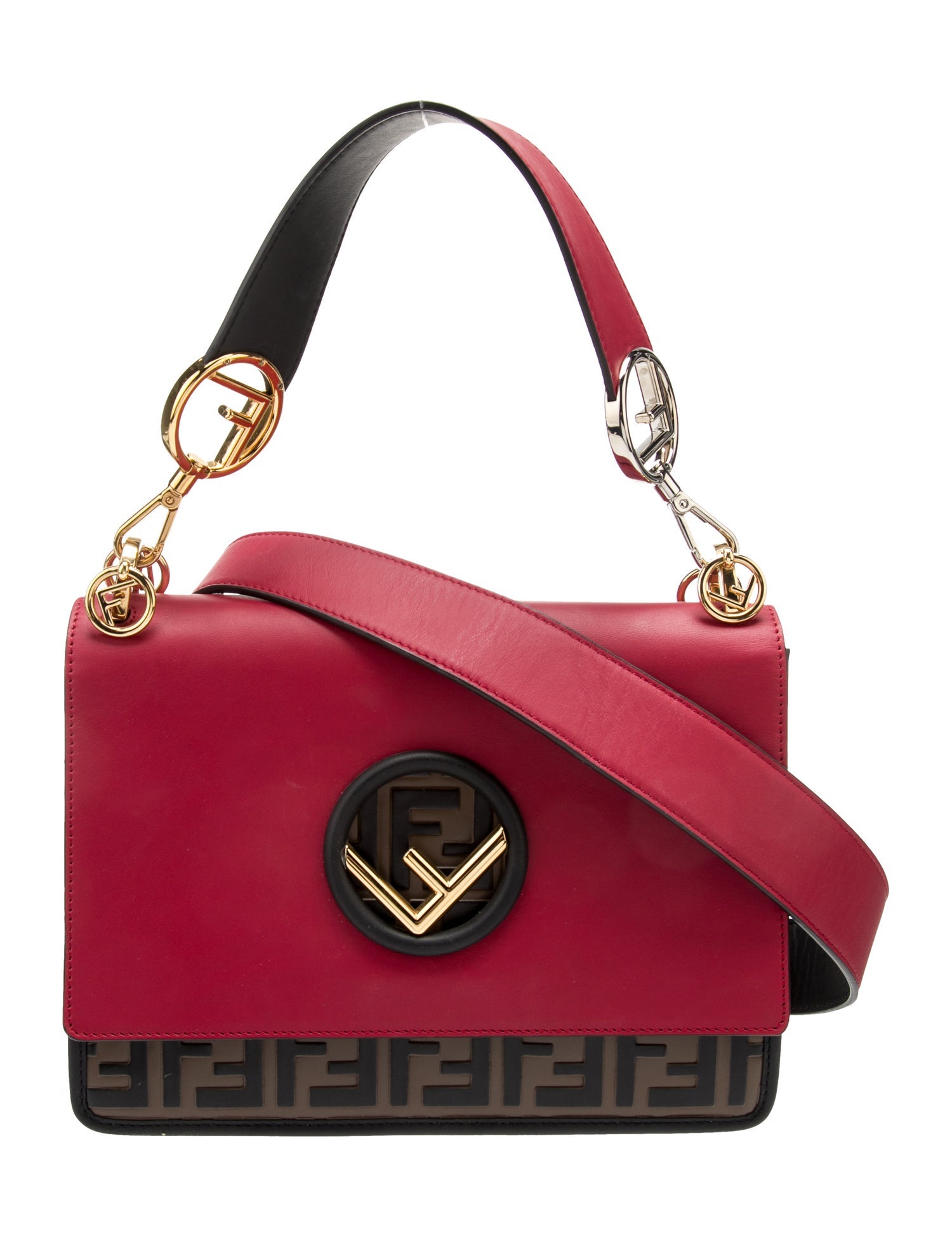 Fendi Medium K I Zucca Crossbody Bag - Red Crossbody Bags, Handbags ...