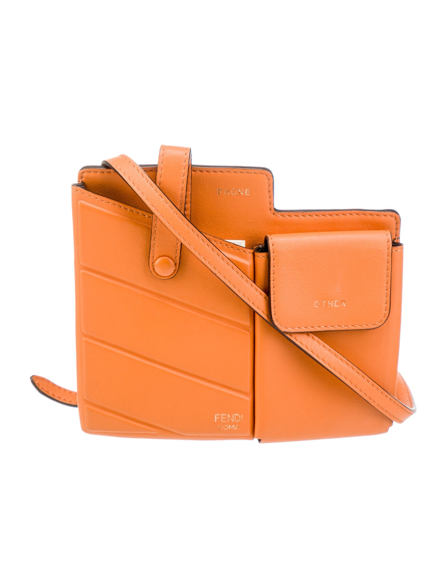 Fendi Bustine Mini Century Crossbody Bag - Orange Crossbody Bags ...