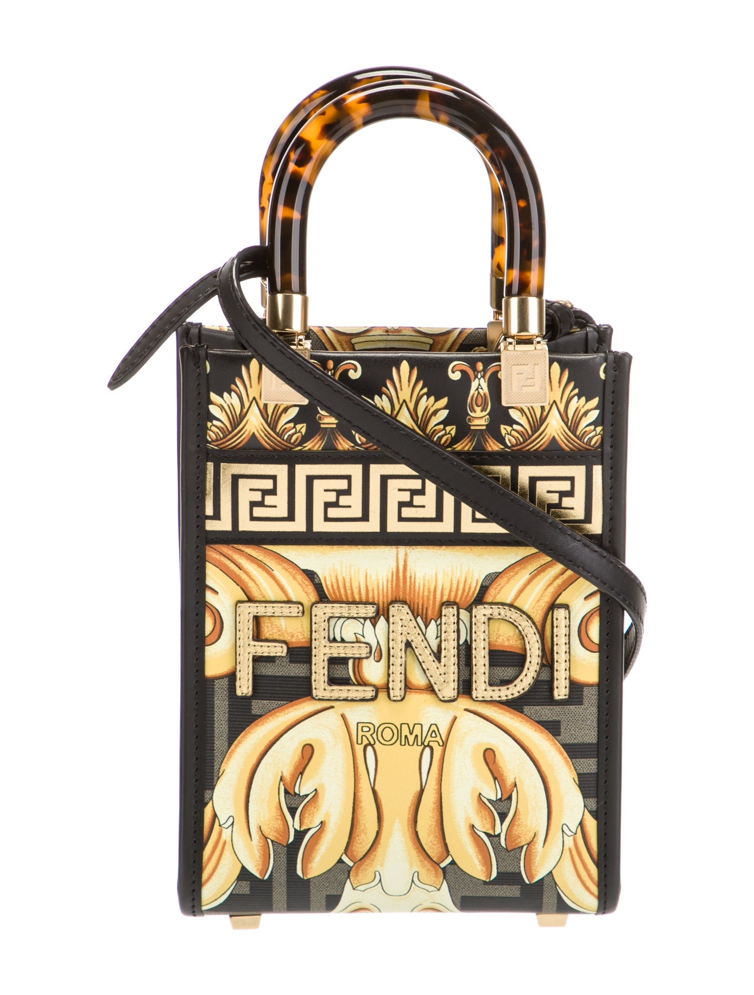 Fendace 2022 Medium Sunshine Shopper Tote - Gold Totes, Handbags ...