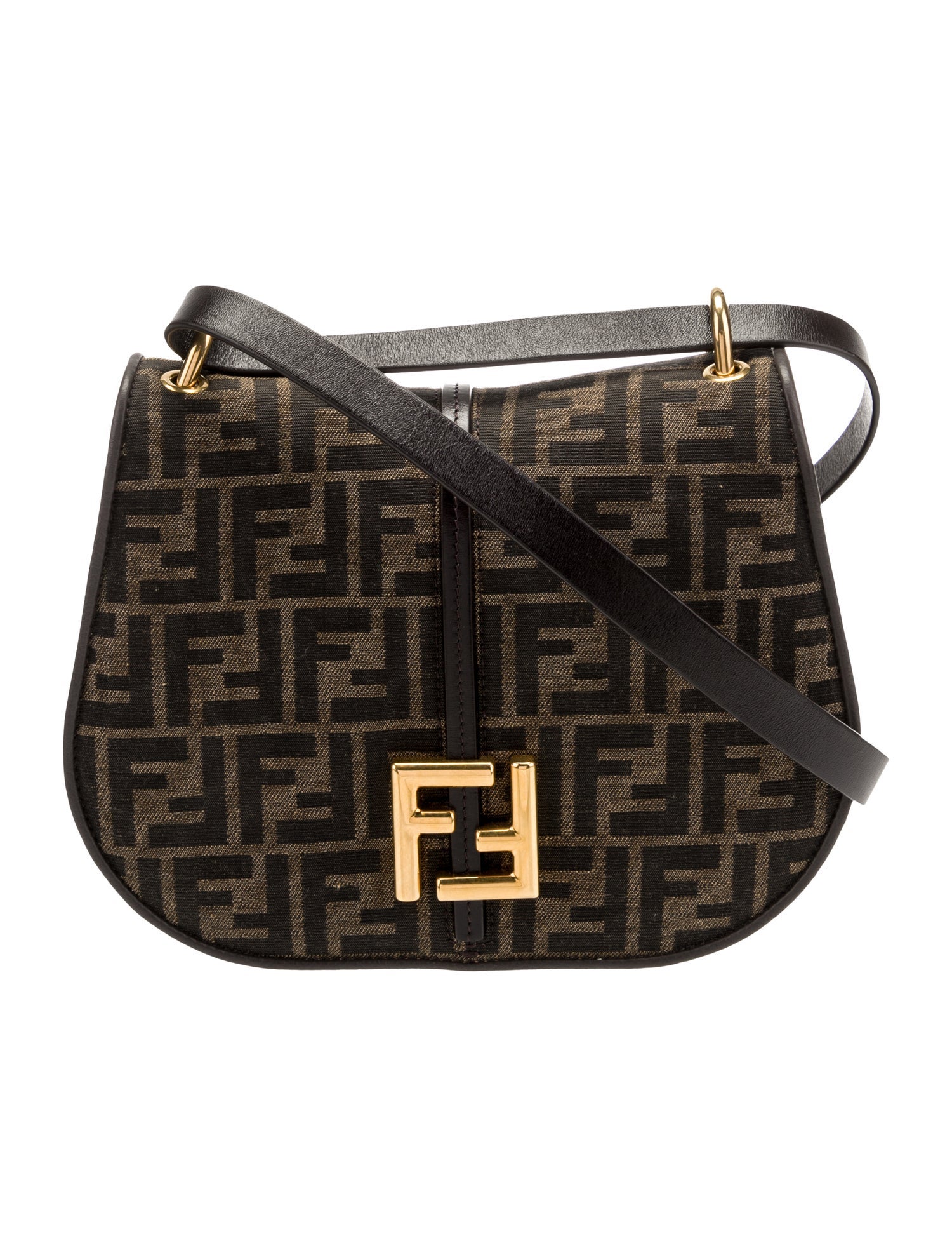 Fendi 2023 Medium Zucca C'mon Shoulder Bag - Brown Crossbody Bags, Handbags - FEN321831 | The ...