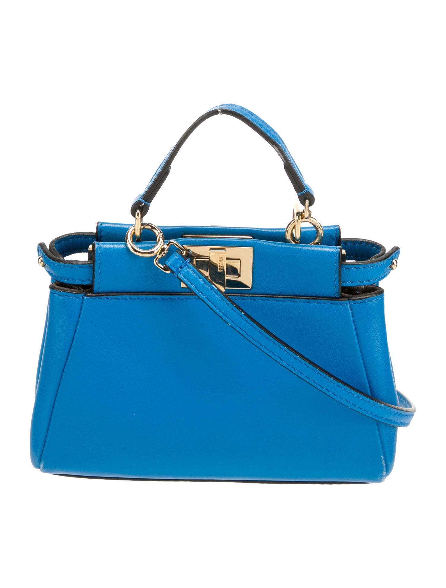 Fendi Micro Peekaboo Handle Bag - Blue Mini Bags, Handbags - FEN321894 ...