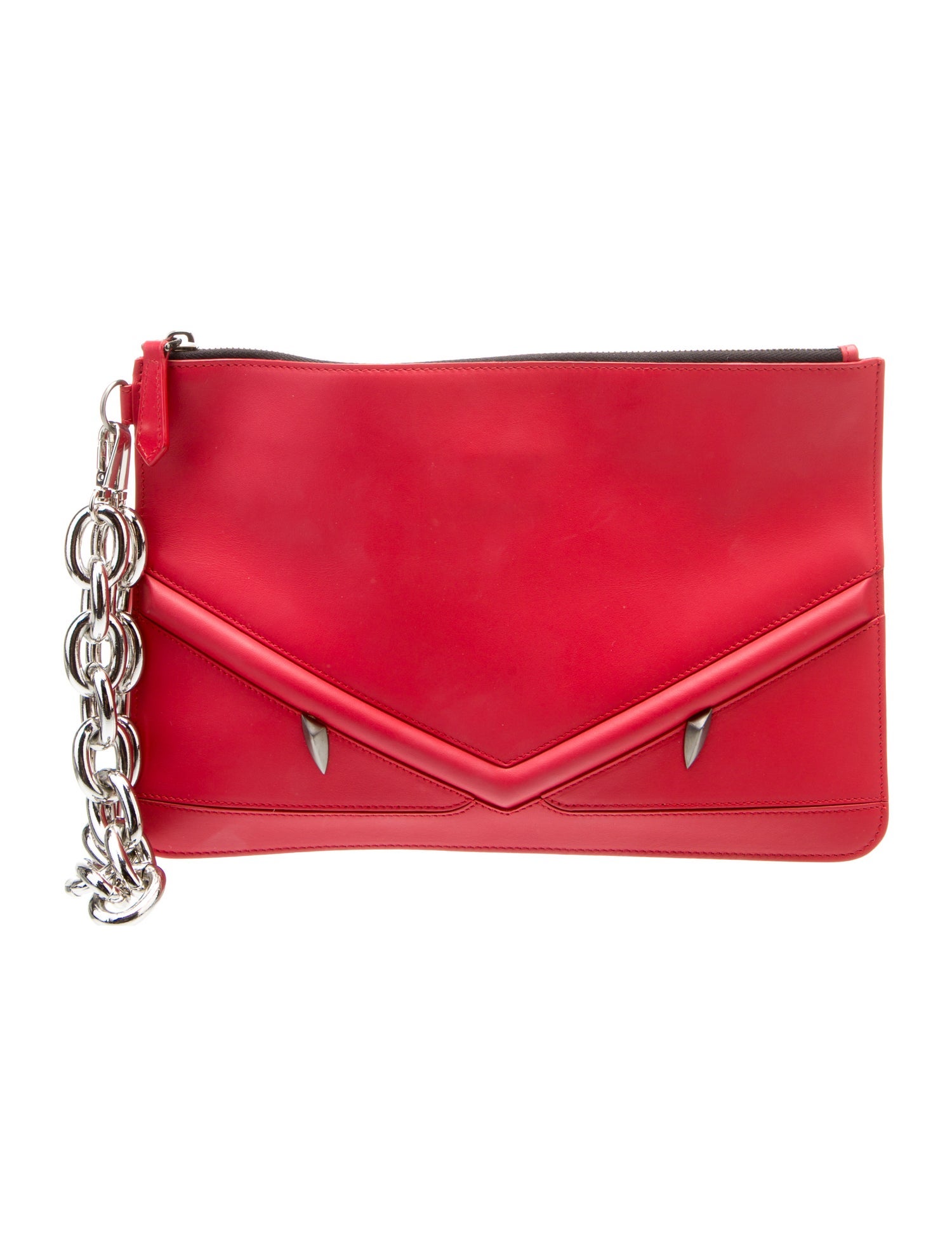 Fendi Monster Eyes Zip Pouch - Red Clutches, Handbags - FEN323778 | The ...