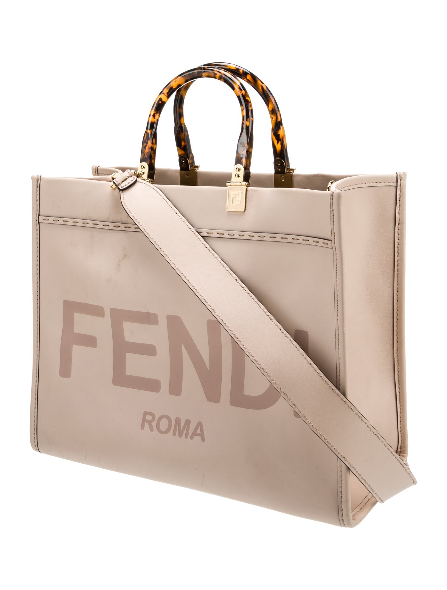 Fendi Medium Sunshine Shopper Tote - Pink Totes, Handbags - FEN324549 ...