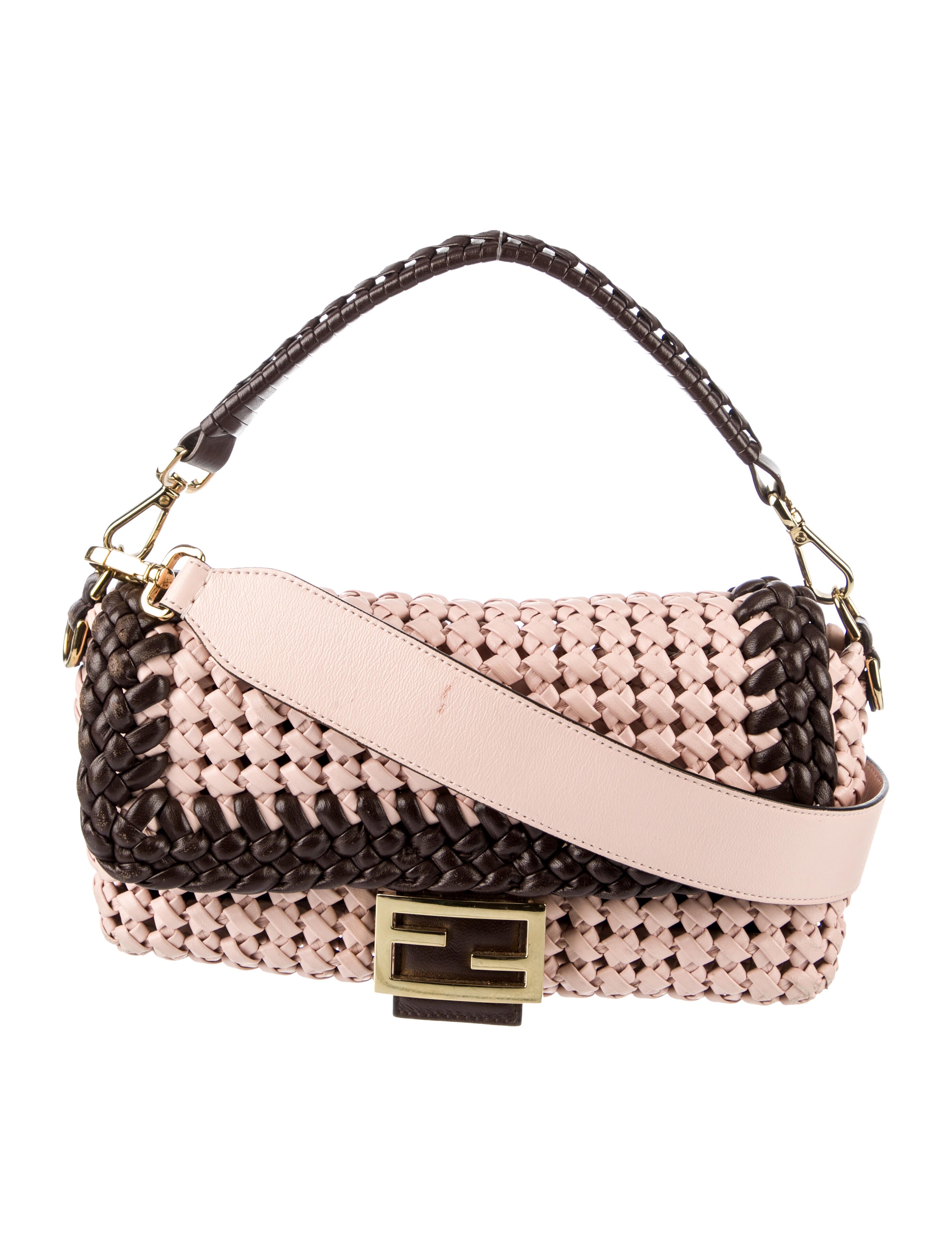 Fendi Crochet Baguette - Green Shoulder Bags, Handbags - FEN324132 ...
