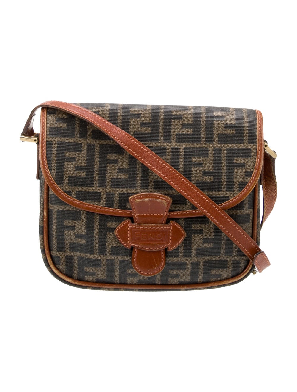 Fendi Zucca Crossbody Bag - Brown Crossbody Bags, Handbags - FEN328706 ...