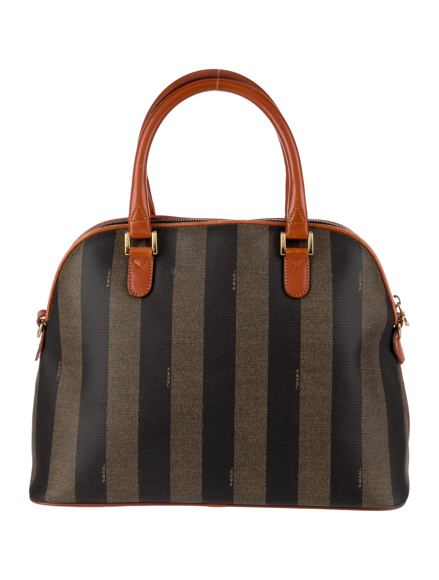Fendi Pequin Dome Bag - Brown Handle Bags, Handbags - FEN329699 | The ...
