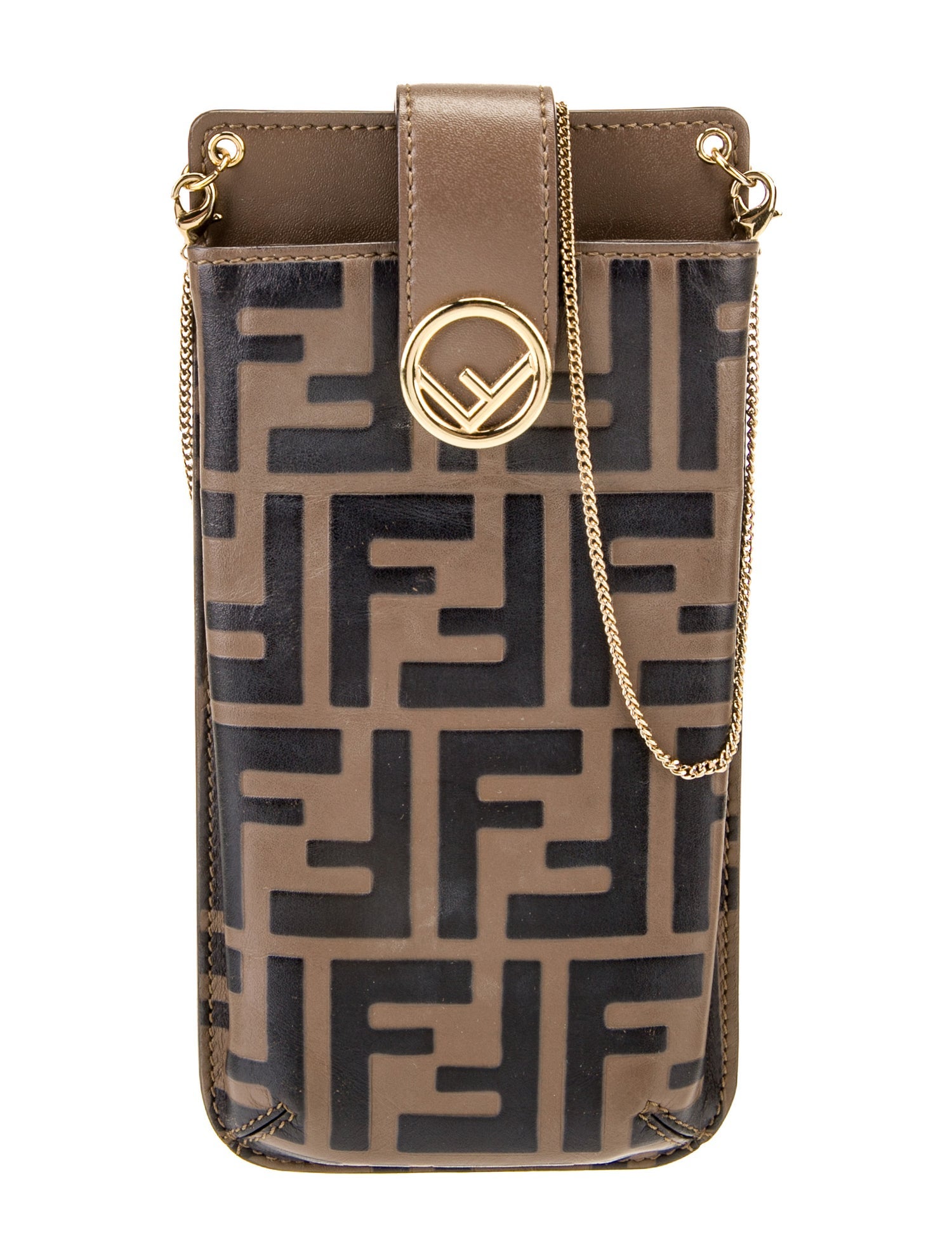 Fendi F is Fendi Phone Pouch - Brown Crossbody Bags, Handbags ...