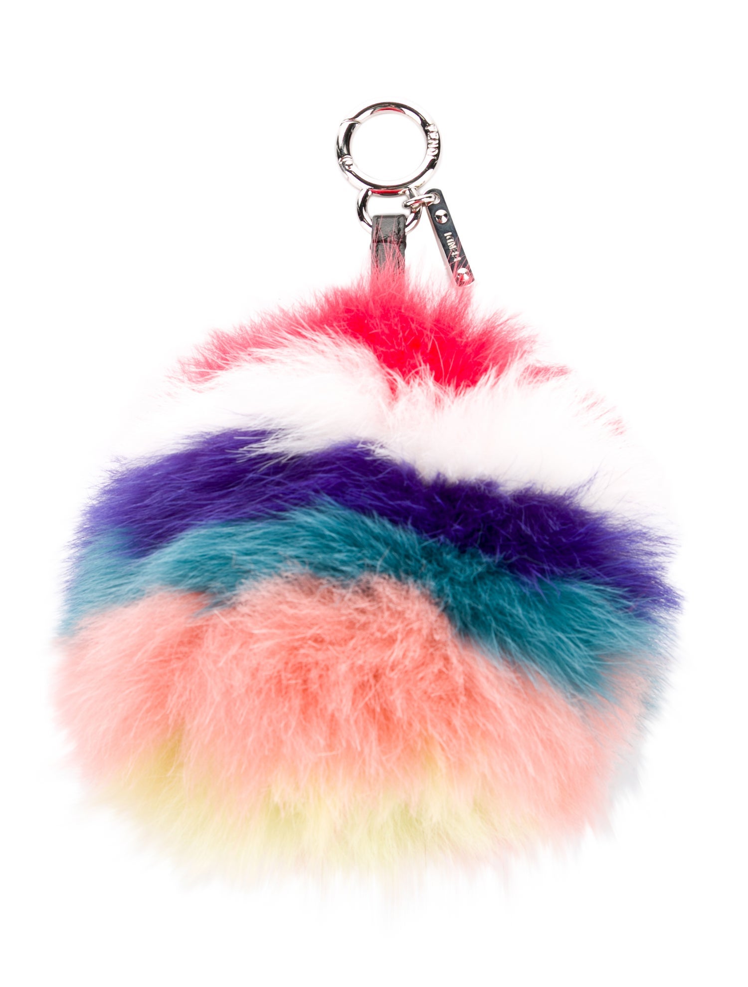 Fendi Fox Fur Key Ring - Red Keychains, Accessories - FEN331841 | The ...