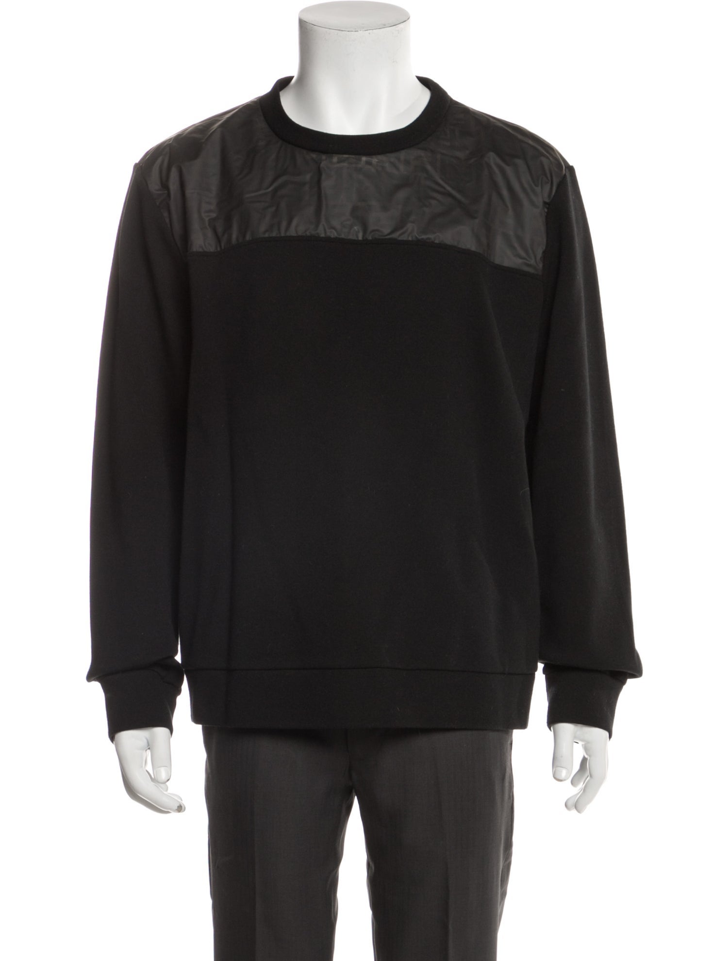 Fendi Zucca FF Logo Crew Neck Sweatshirt - Black Sweatshirts & Hoodies ...