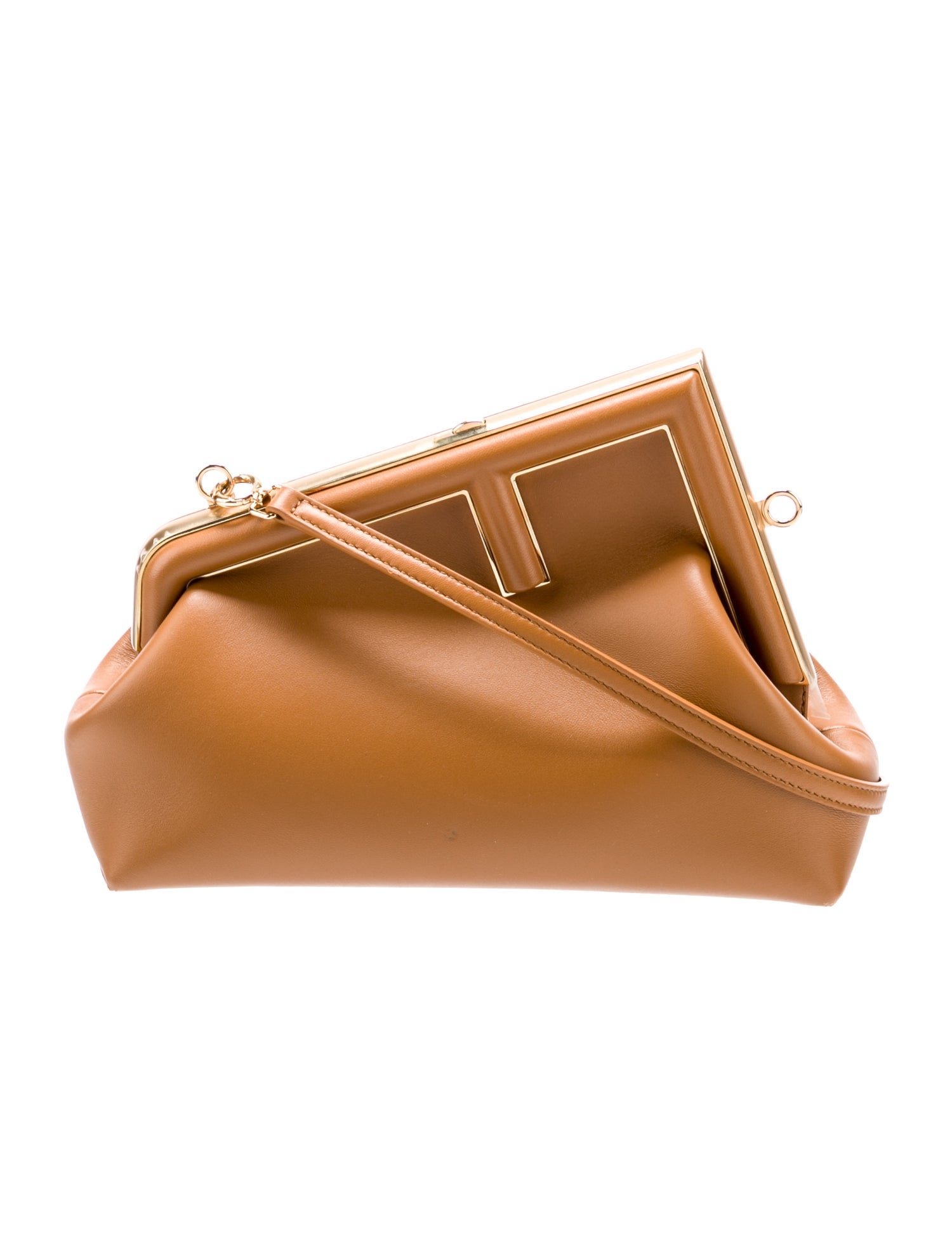 Fendi Small Shearling Fendi First Clutch - Pink Clutches, Handbags ...