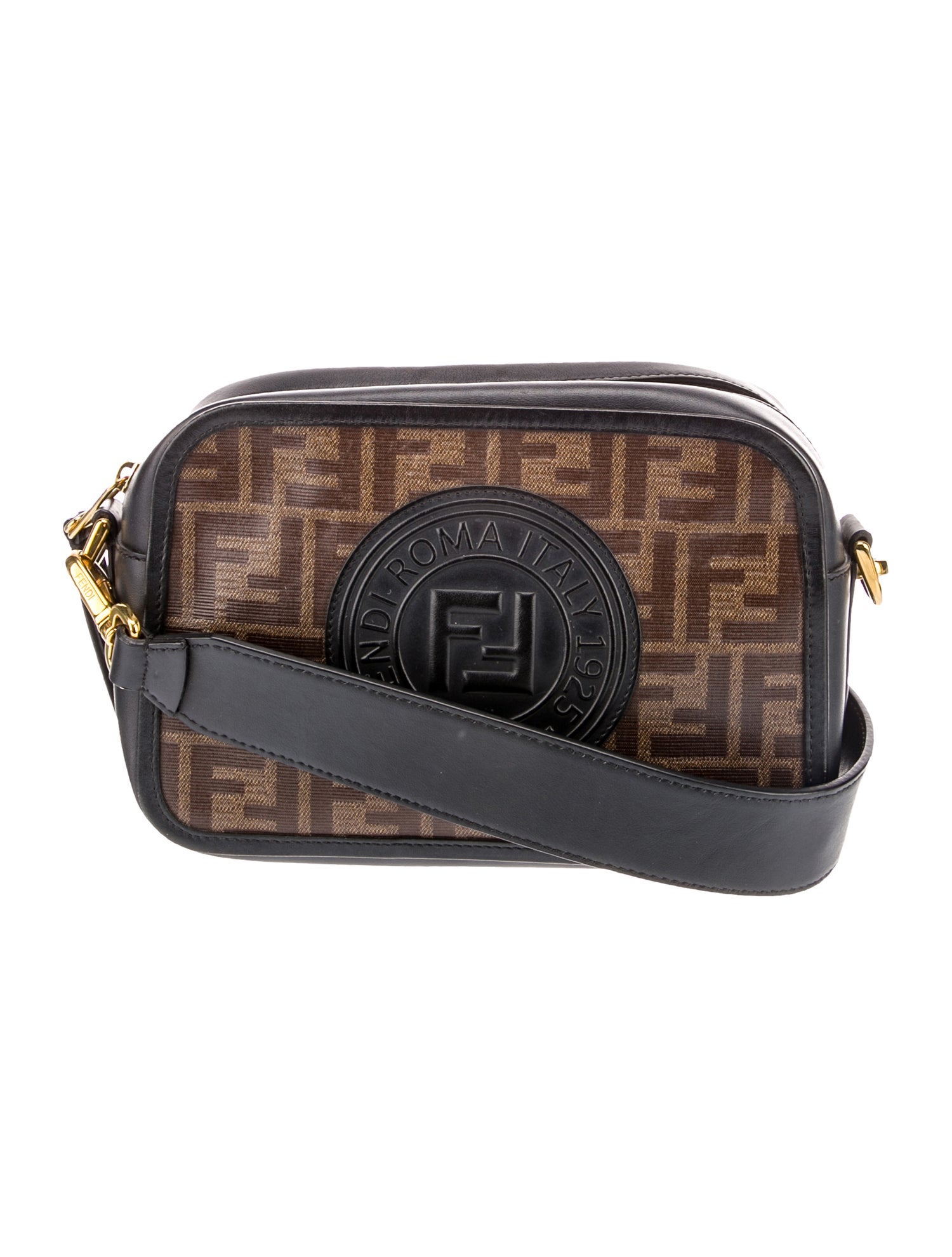 Fendi Zucca FF Crossbody Bag - Black Crossbody Bags, Handbags ...