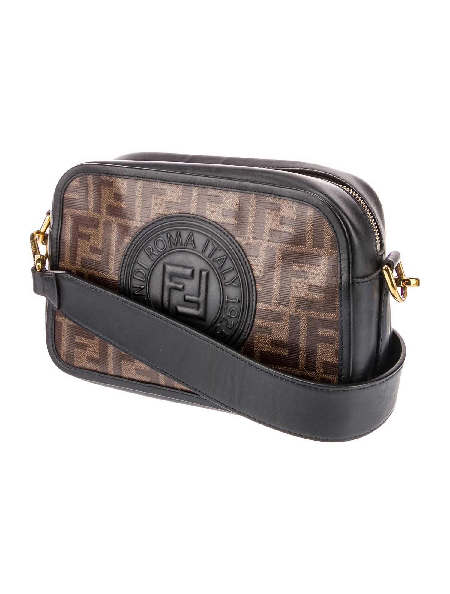 Fendi Zucca FF Crossbody Bag - Black Crossbody Bags, Handbags ...