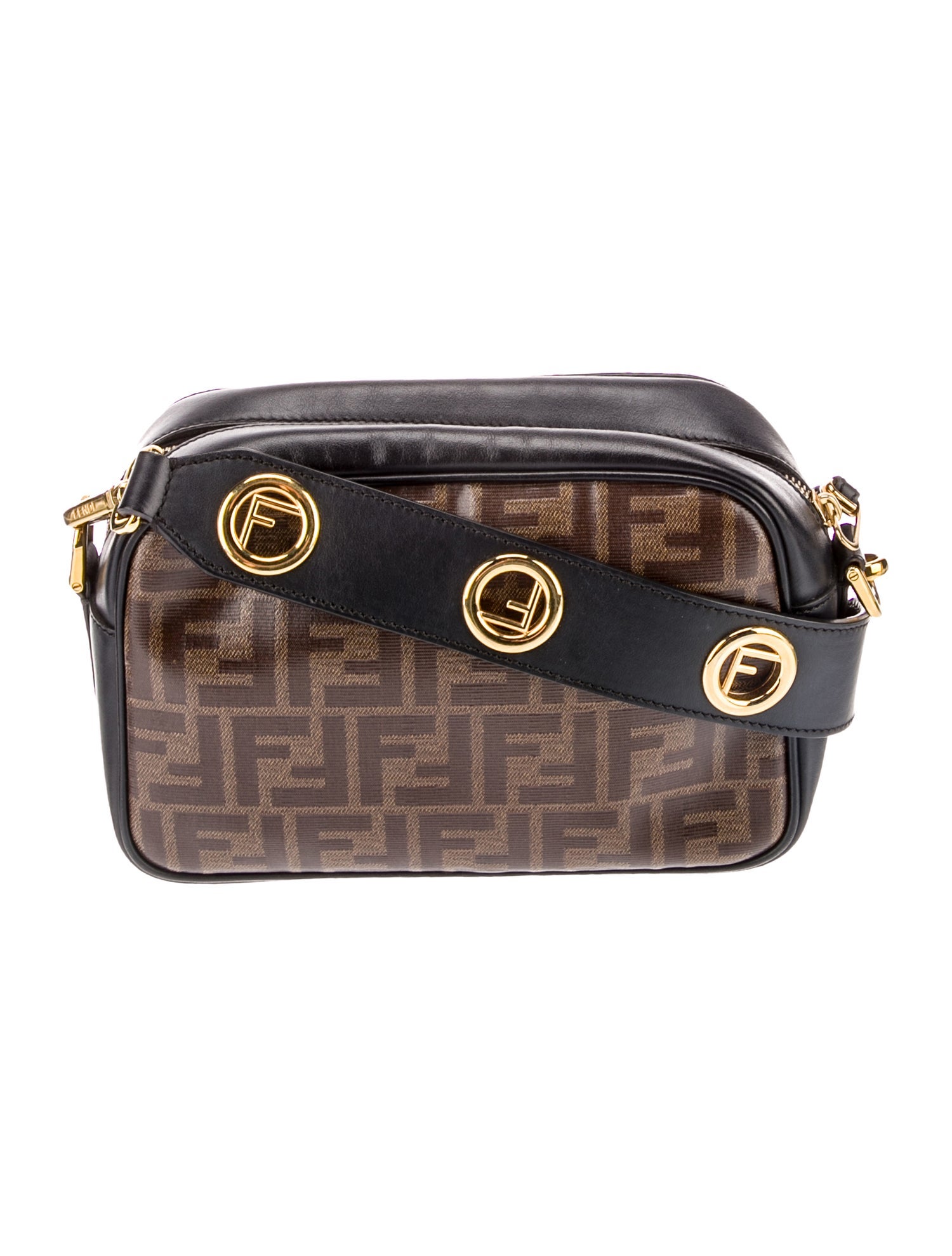 Fendi Zucca FF Crossbody Bag - Black Crossbody Bags, Handbags ...