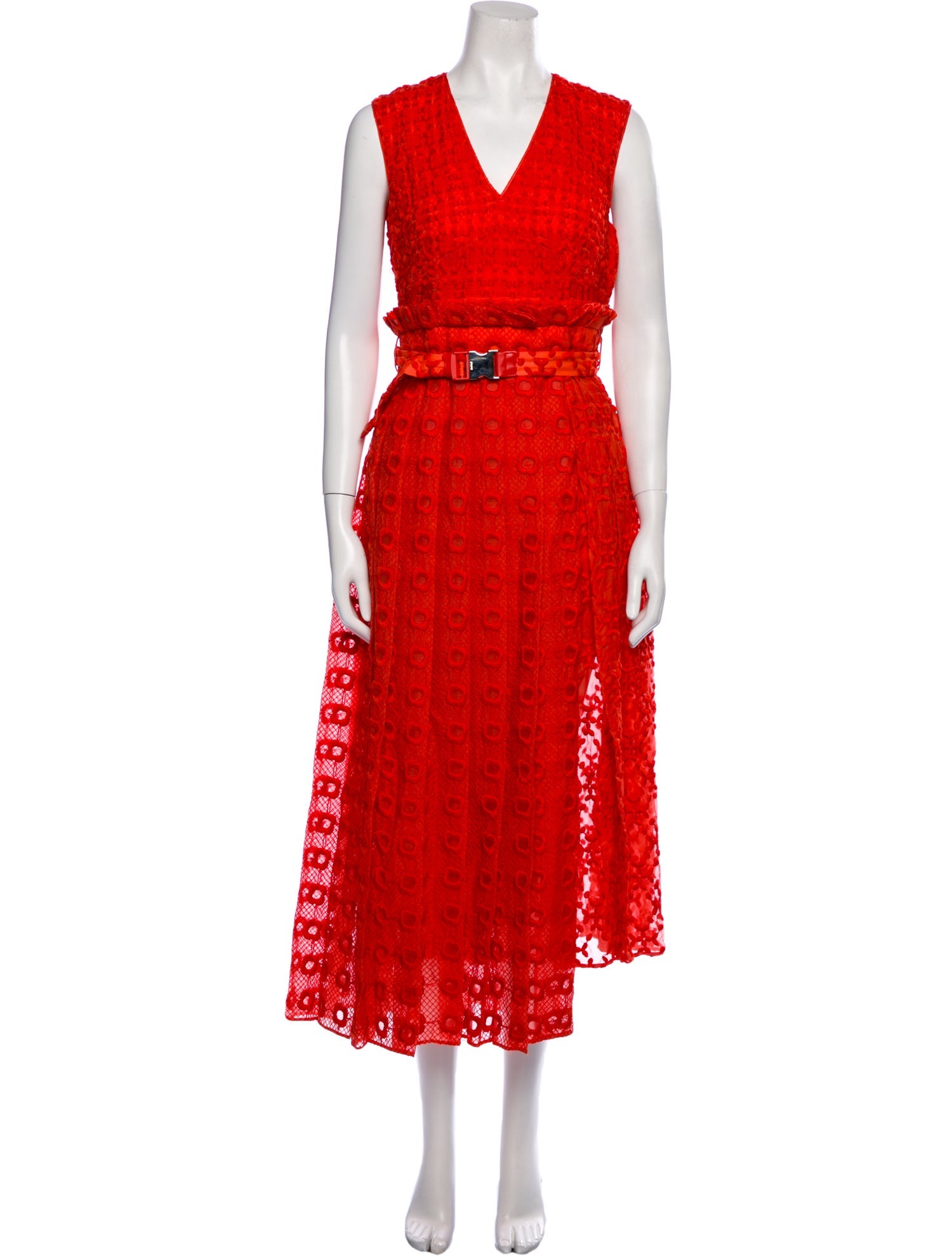 Fendi Silk Long Dress - Red Dresses, Clothing - FEN336444 | The RealReal