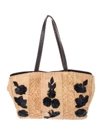 Fendi Raffia Tote - Neutrals Totes, Handbags - FEN336717 | The RealReal