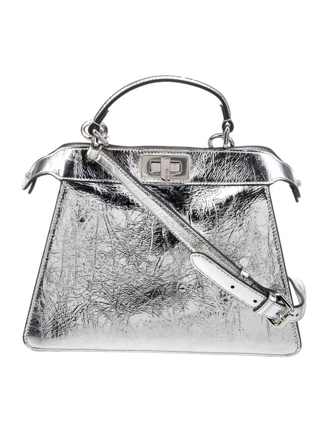 Fendi Patent Leather Peekaboo ISeeU Small 2022 - Metallic Totes ...