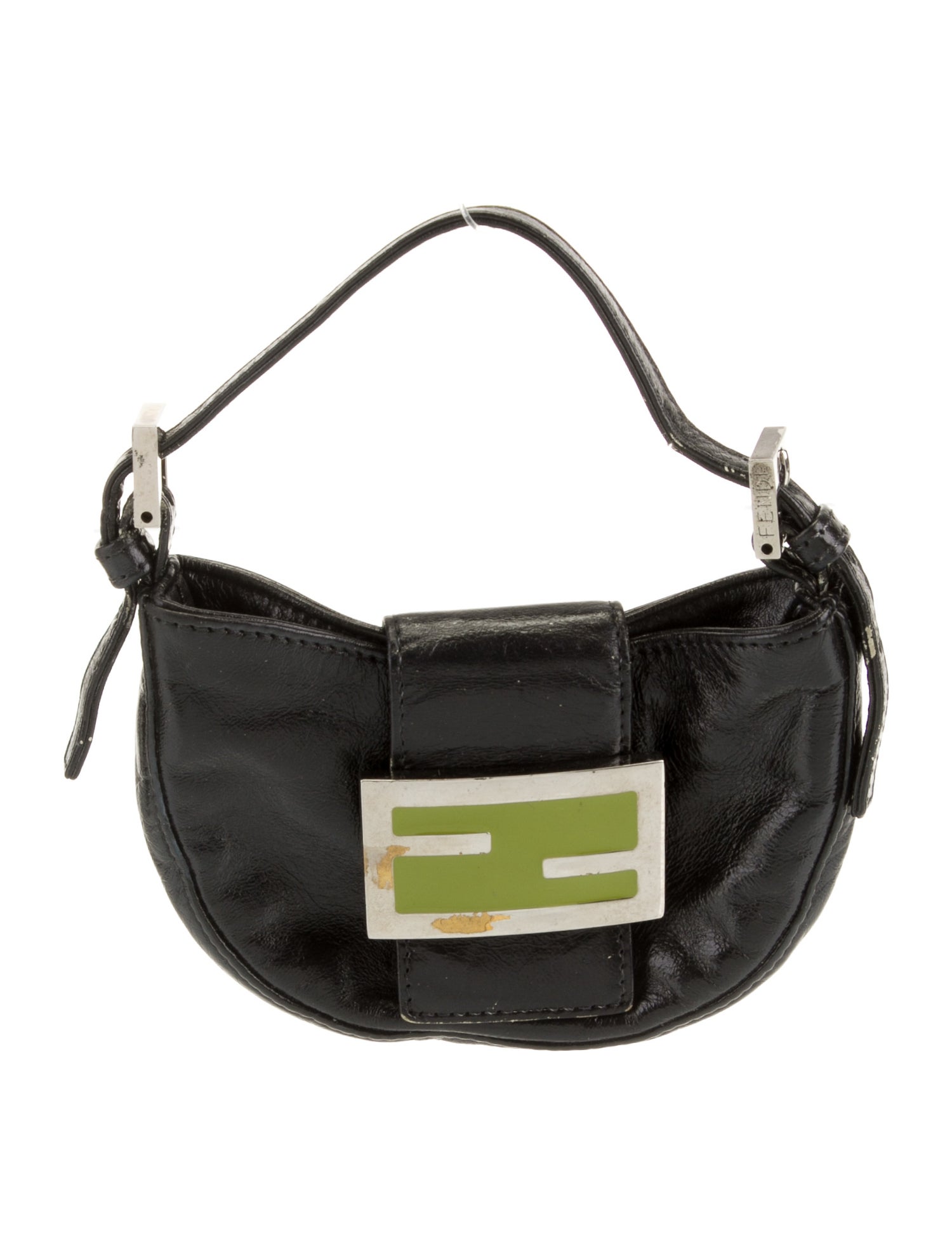 Fendi Leather Micro Croissant - Black Mini Bags, Handbags - FEN338920 ...