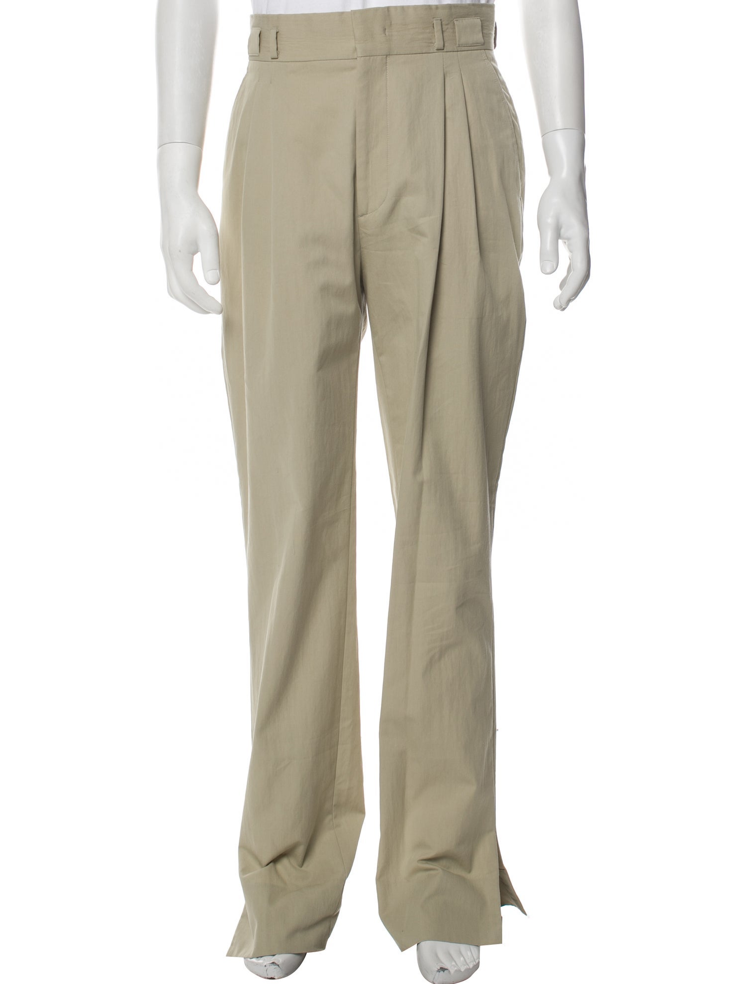 Fendi Zucca FF Logo Dress Pants - Yellow, 19.5" Rise Pants, Clothing ...