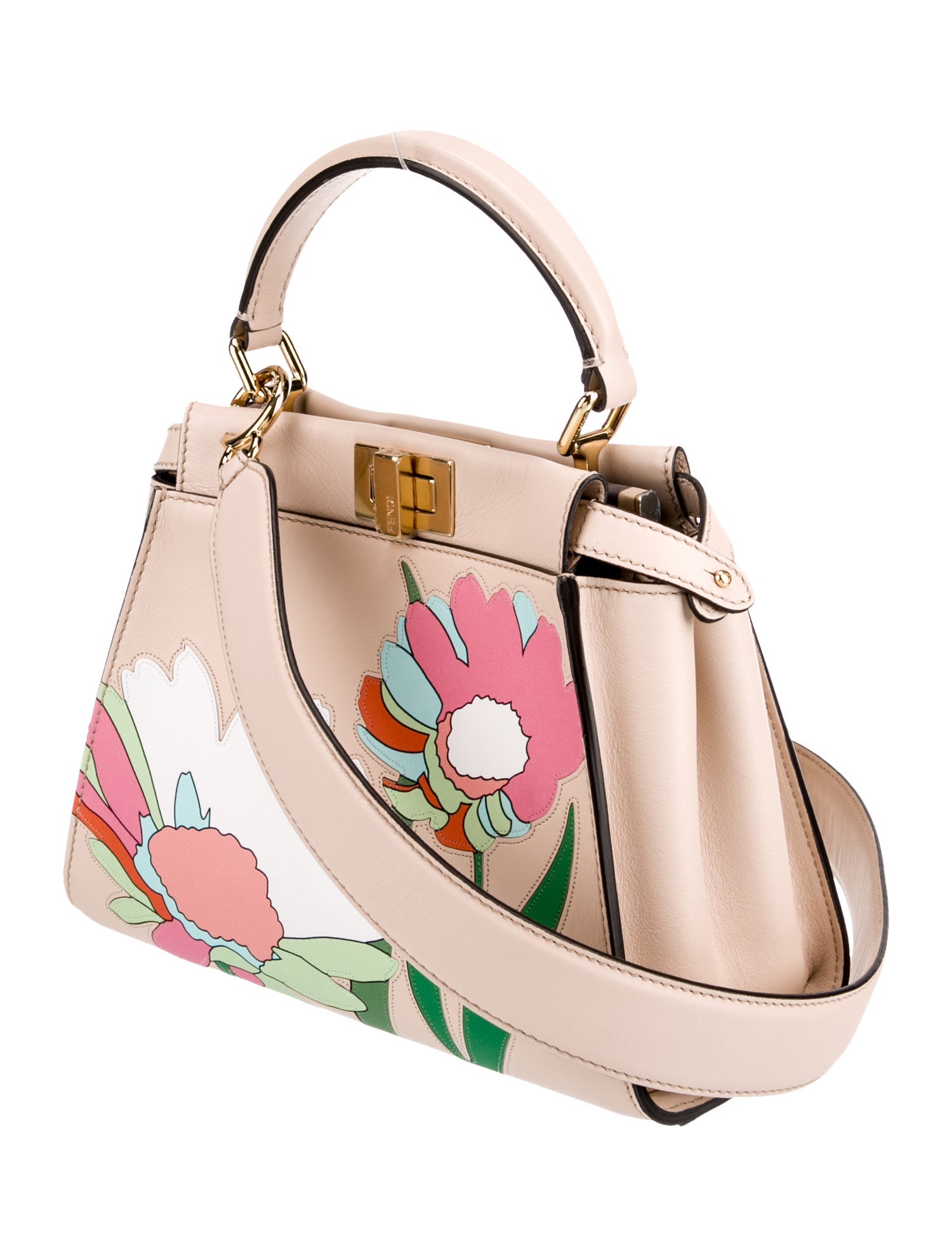 Fendi Mini Peekaboo Bag - Neutrals Handle Bags, Handbags - FEN339342 ...