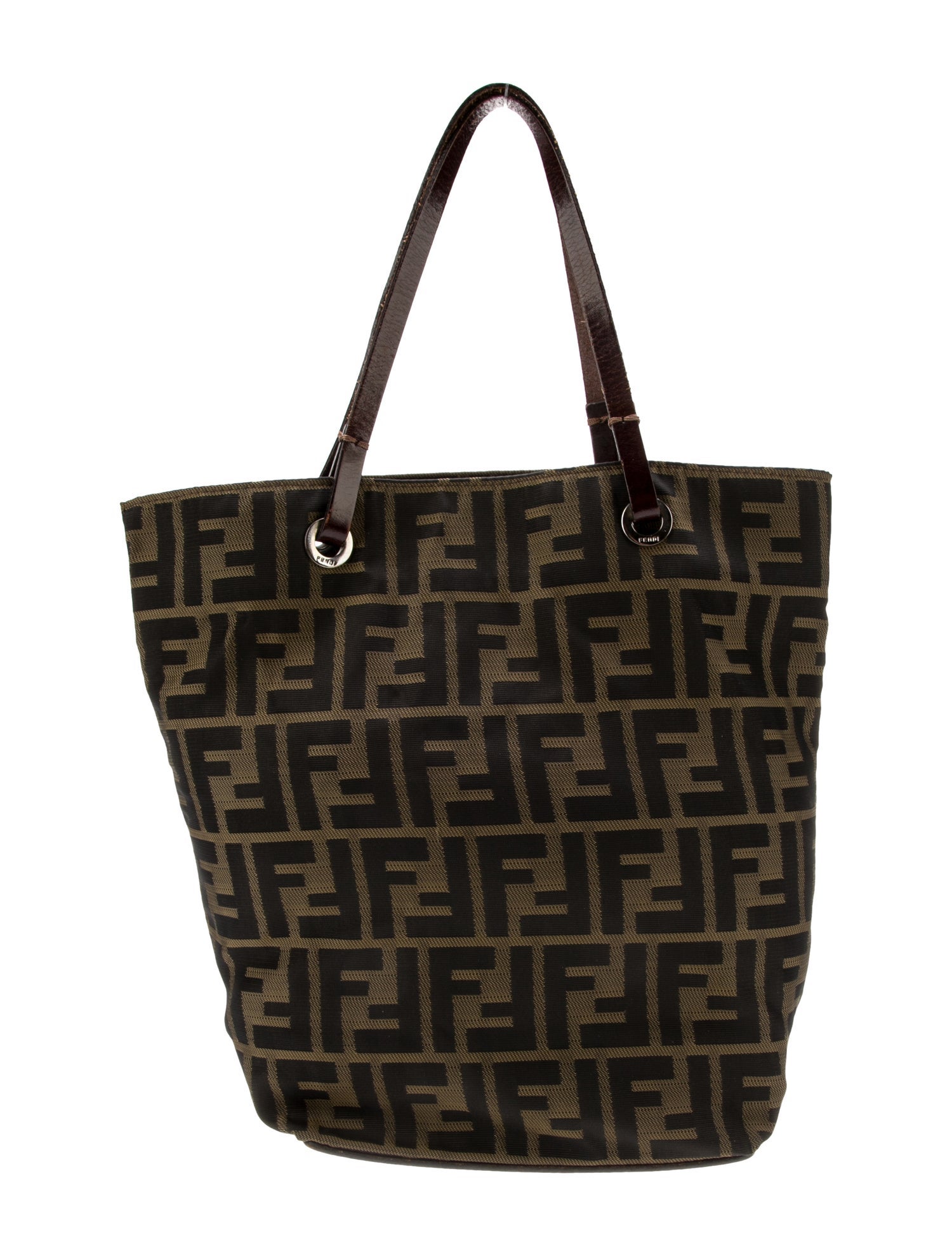 Fendi Zucca FF Top Handle Bag Vintage - Brown Handle Bags, Handbags ...