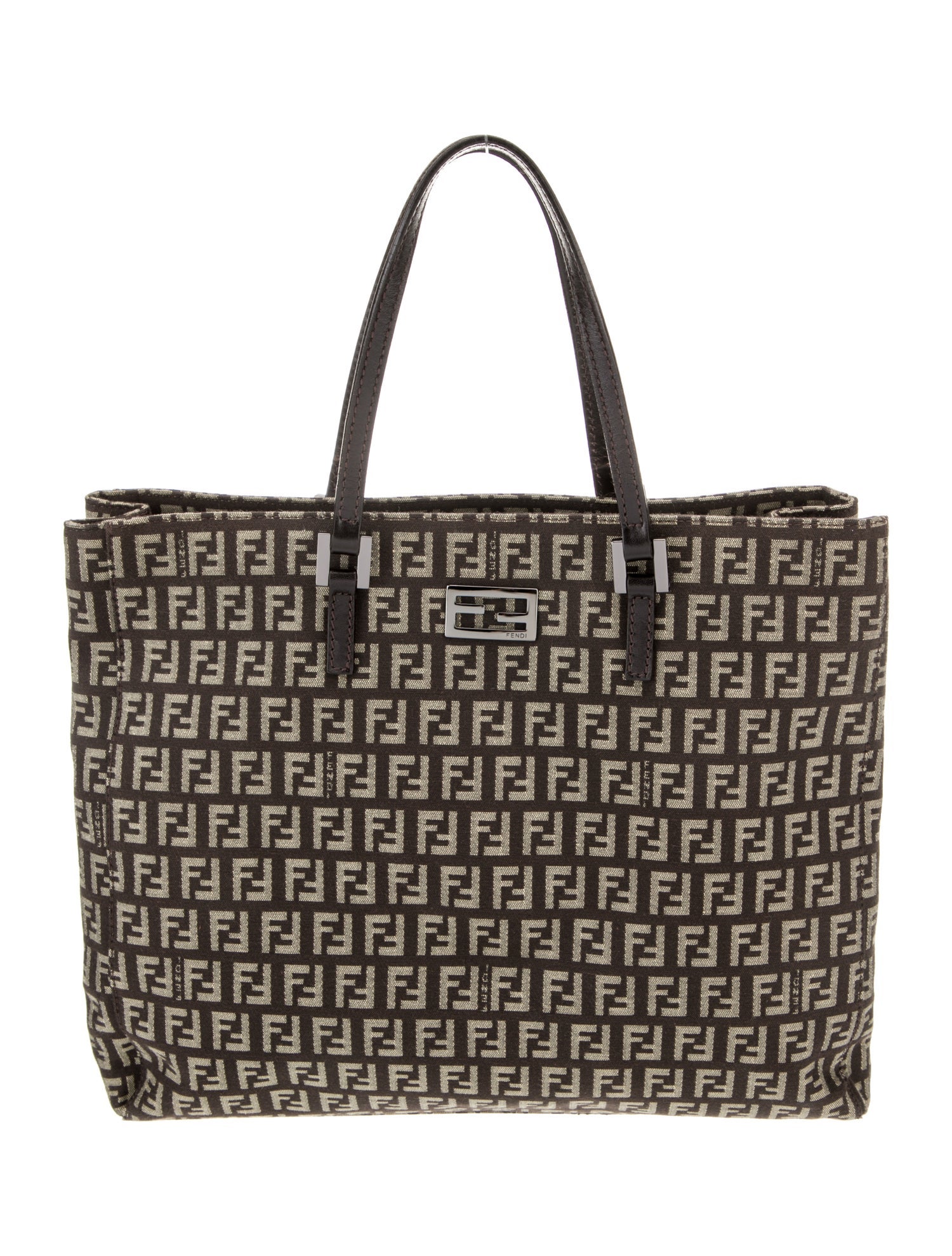 Fendi Zucchino FF Tote Vintage - Brown Totes, Handbags - FEN344464 ...