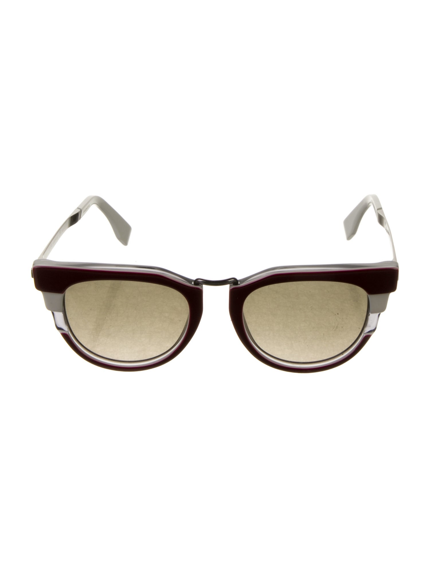 Fendi Wayfarer Gradient Sunglasses - Burgundy Sunglasses, Accessories ...