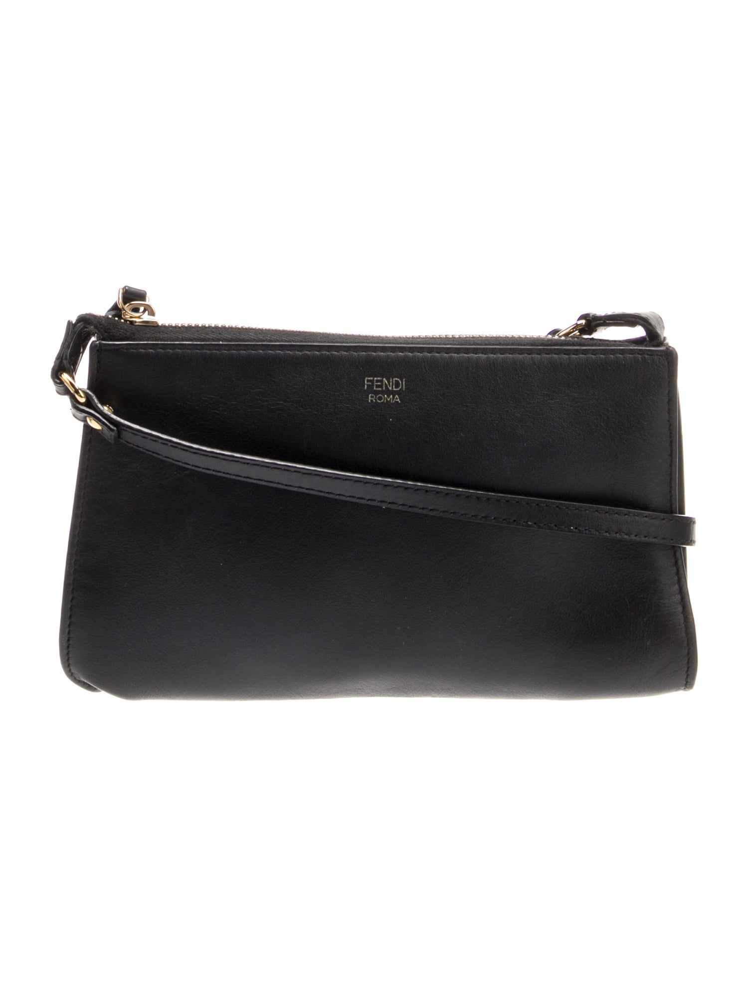 Fendi Leather Crossbody Bag - Black Clutches, Handbags - FEN345481 ...