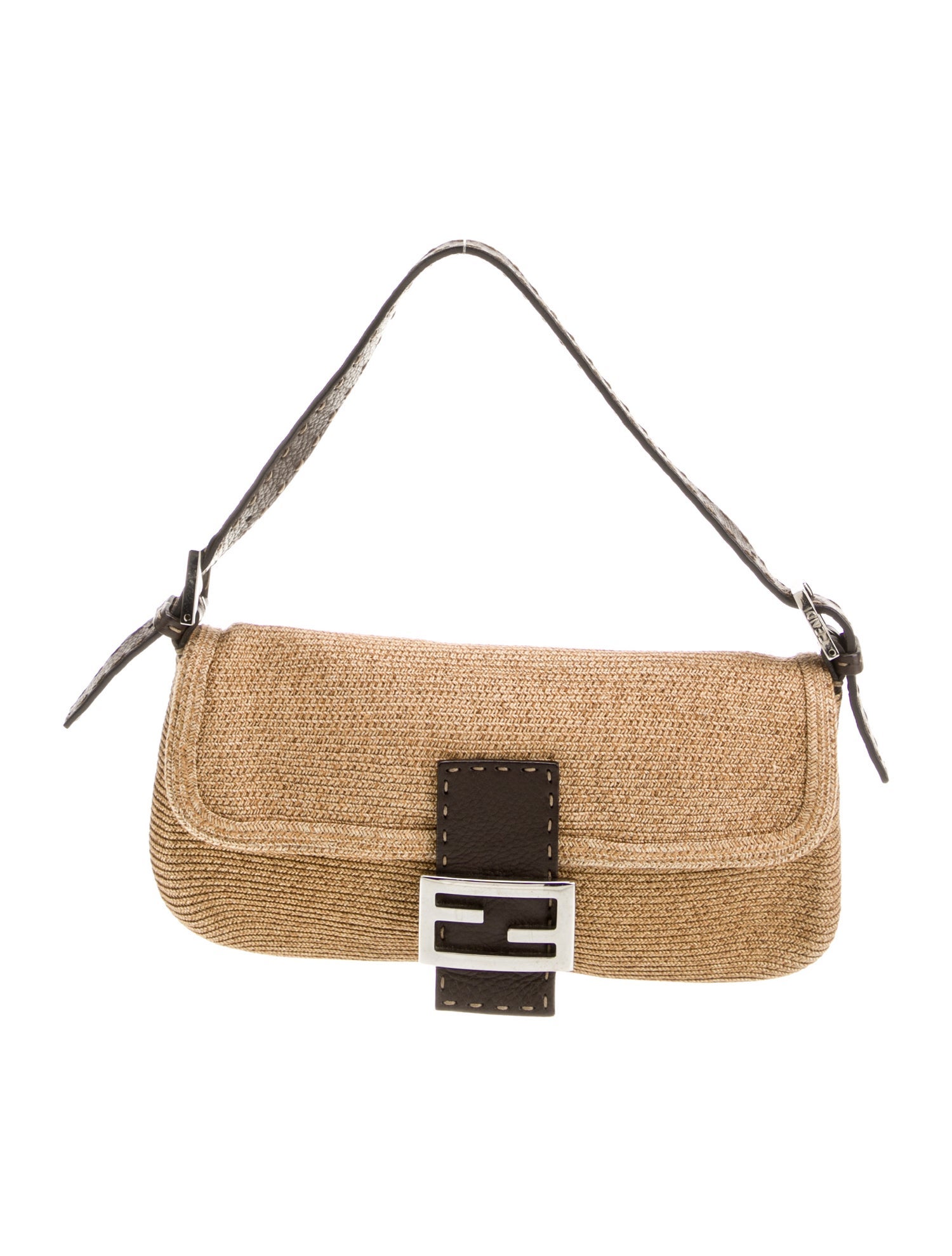 Fendi Raffia Baguette - Neutrals Handle Bags, Handbags - FEN345702 ...