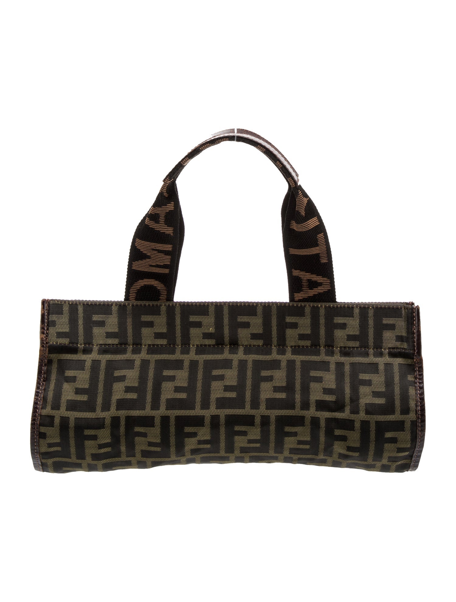 Fendi Zucca FF Top Handle Bag - Brown Handle Bags, Handbags - FEN346882 ...