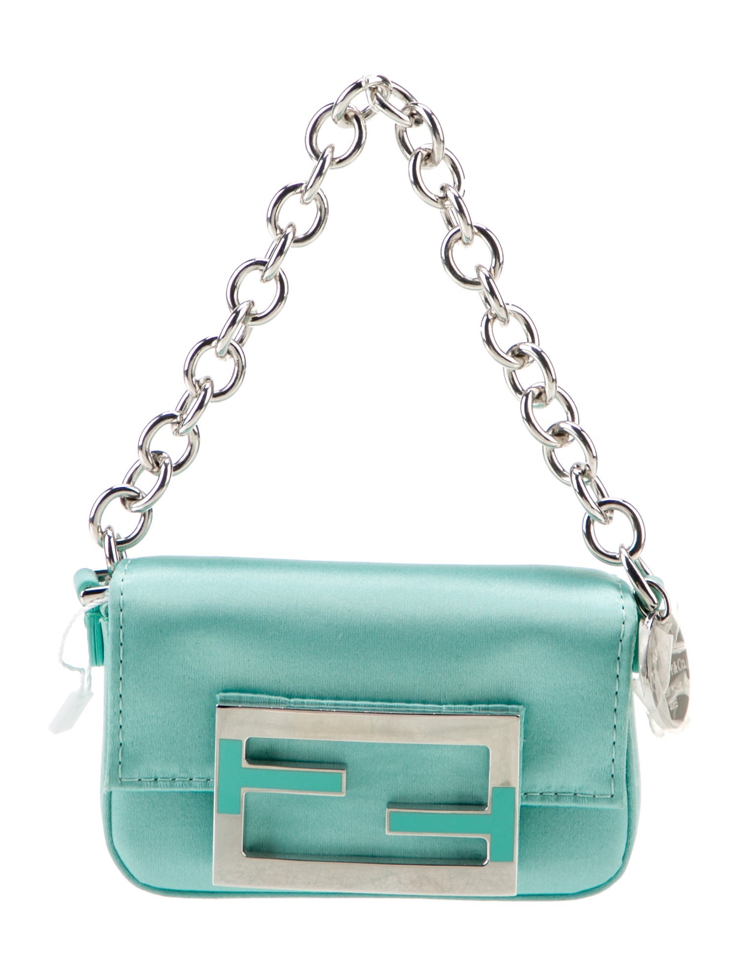 Tiffany & Co. x Fendi Satin Fendi Baguette Nano 2022 - Blue Mini Bags ...