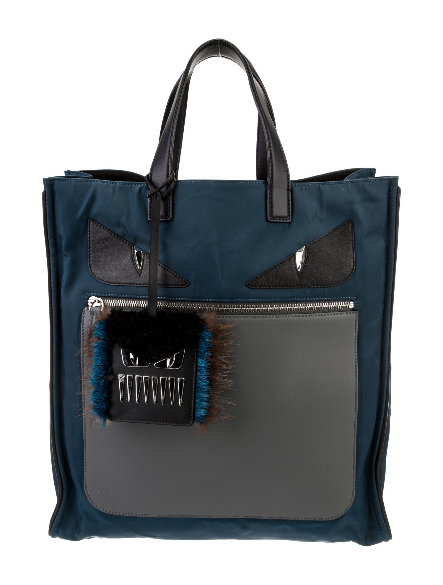 Fendi Monsters Tote - Blue Totes, Bags - FEN347425 | The RealReal