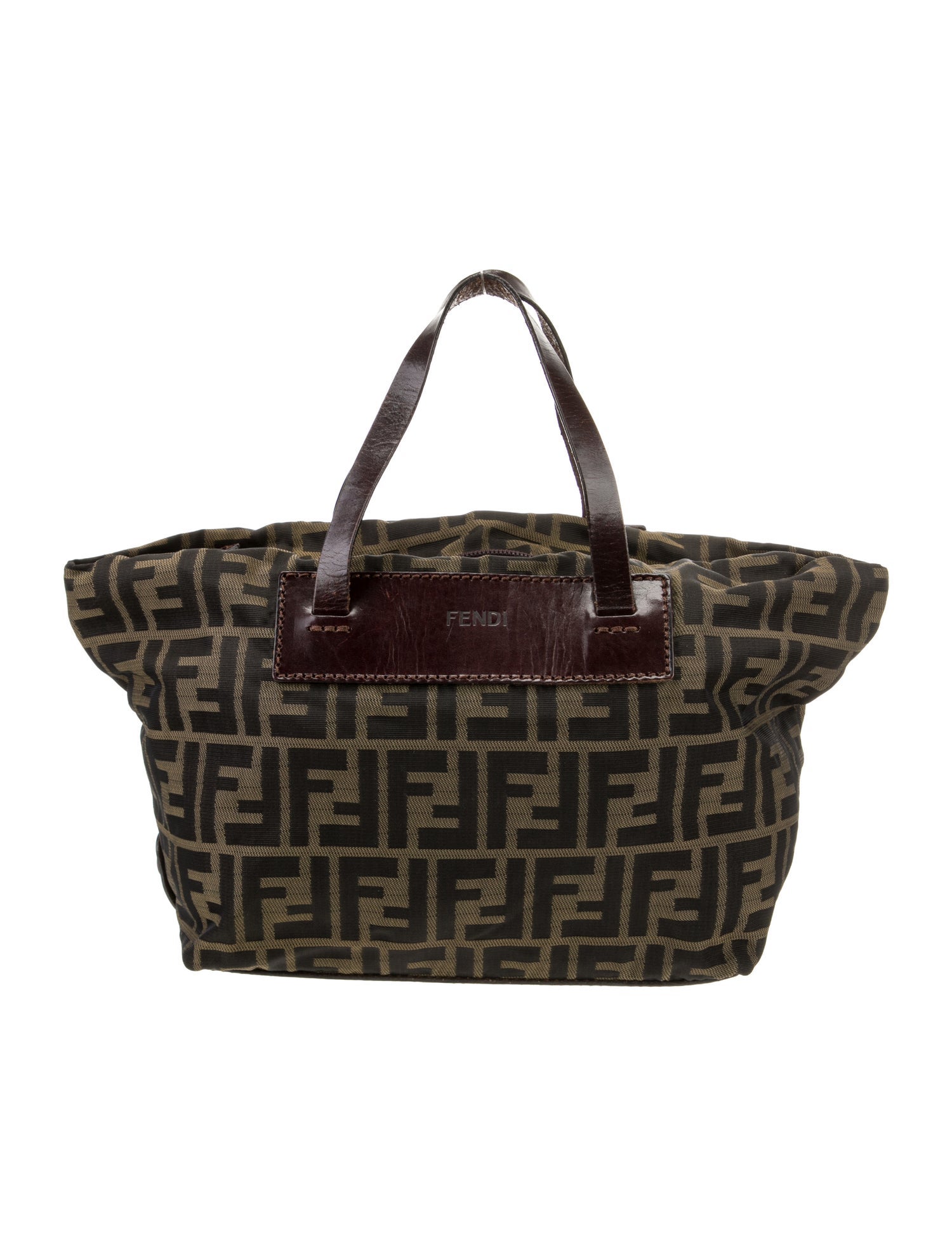 Fendi Zucca FF Top Handle Bag Vintage - Brown Handle Bags, Handbags ...