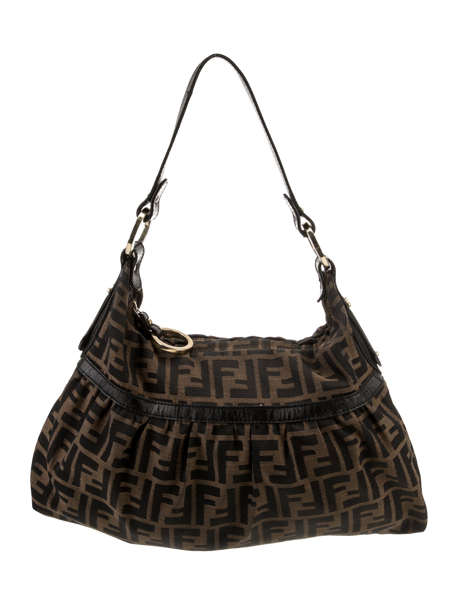 Fendi Zucca FF Shoulder Bag Vintage - Brown Shoulder Bags, Handbags ...