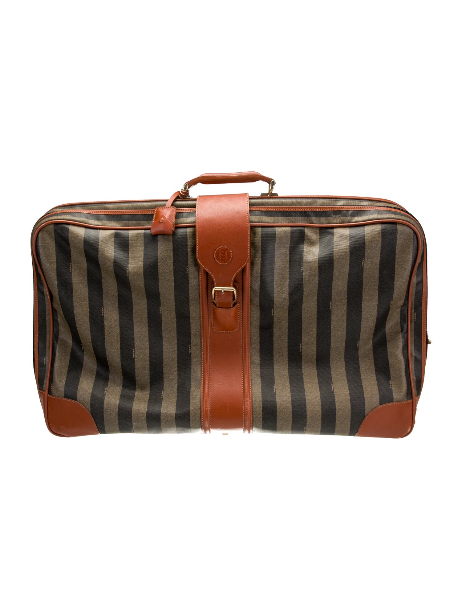Fendi Pequin Suitcase Vintage - Brown Luggage and Travel, Handbags ...