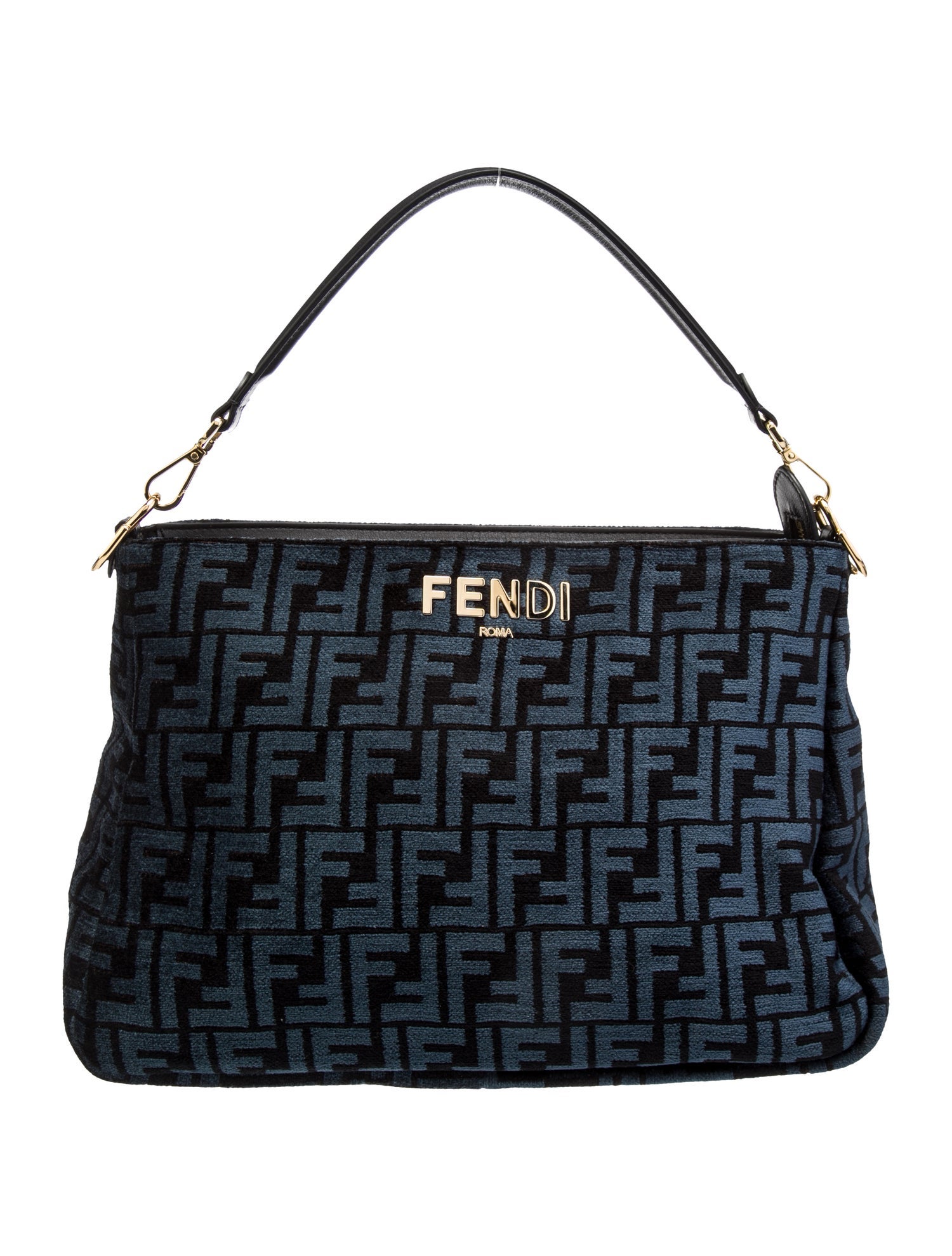 Fendi Zucca FF Top Handle Bag 2022 - Blue Handle Bags, Handbags ...