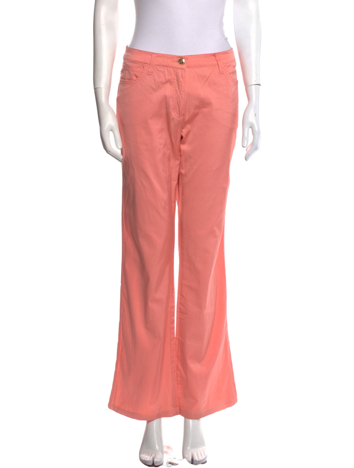 Fendi Wide Leg Pants - Pink, 9.25" Rise Pants, Clothing - FEN354285 ...
