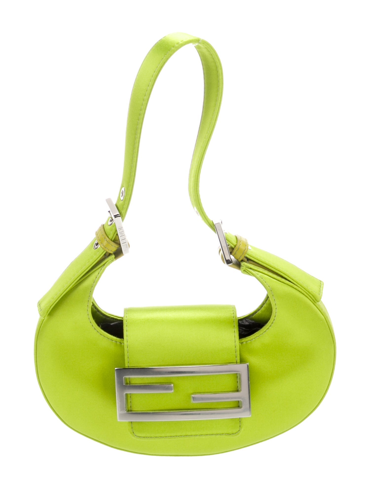 Fendi Satin Cookie Mini 2022 w/ Tags - Green Shoulder Bags, Handbags ...