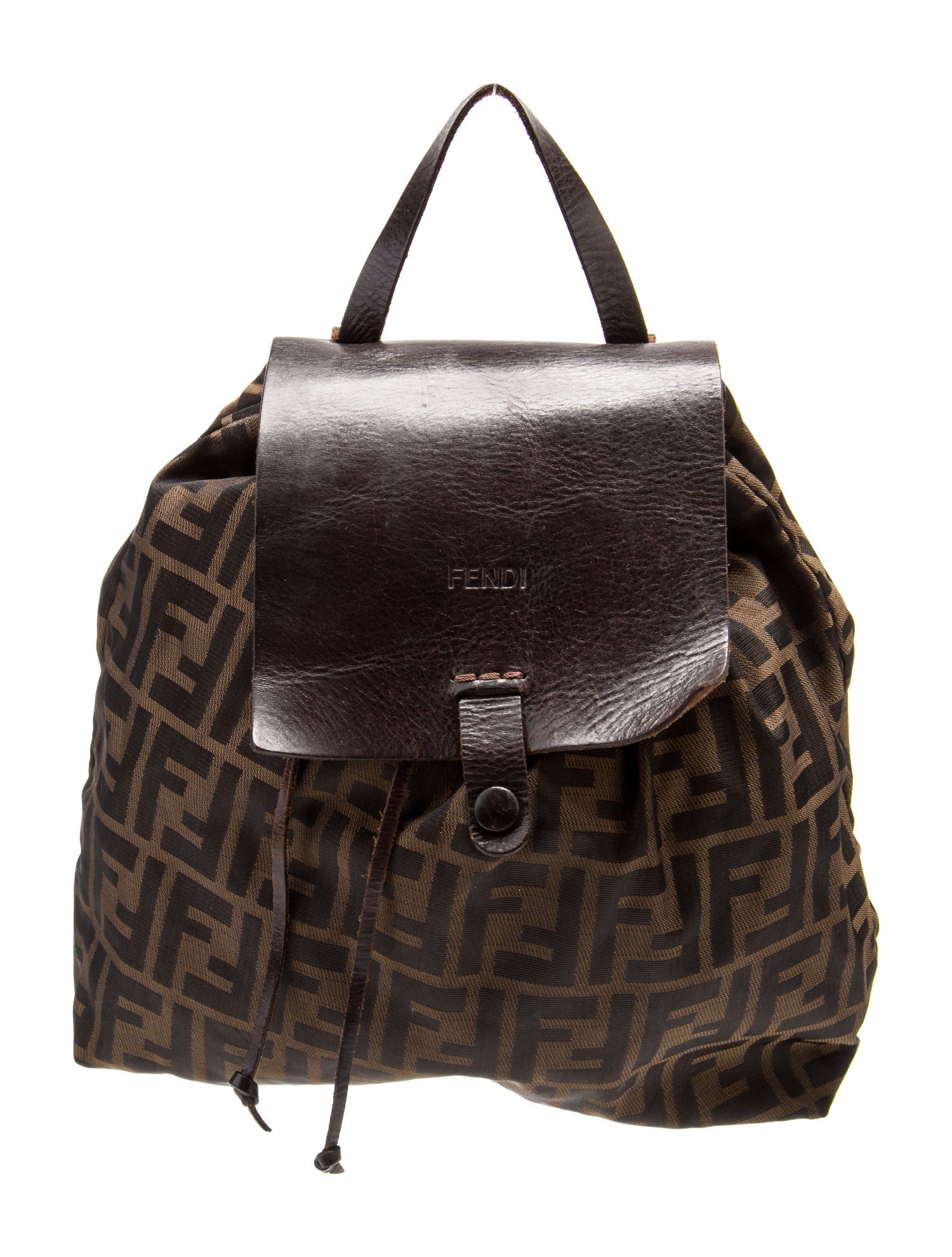 Fendi Zucca FF Backpack Vintage - Brown Backpacks, Handbags - FEN354913 ...
