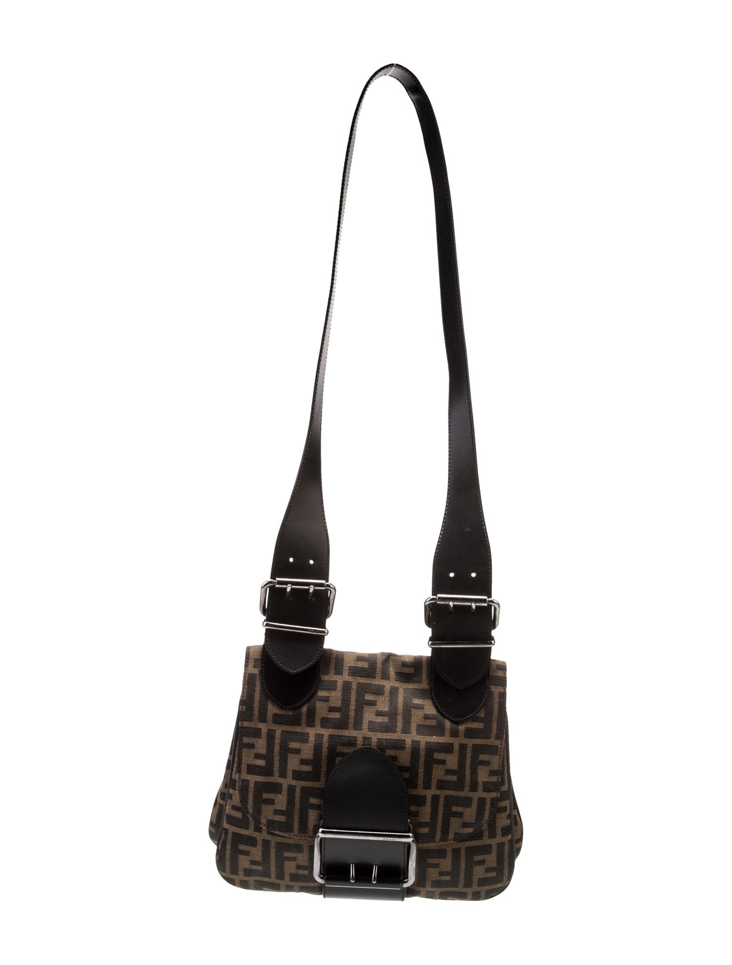 Fendi Zucca FF Messenger Bag Vintage - Brown Crossbody Bags, Handbags ...