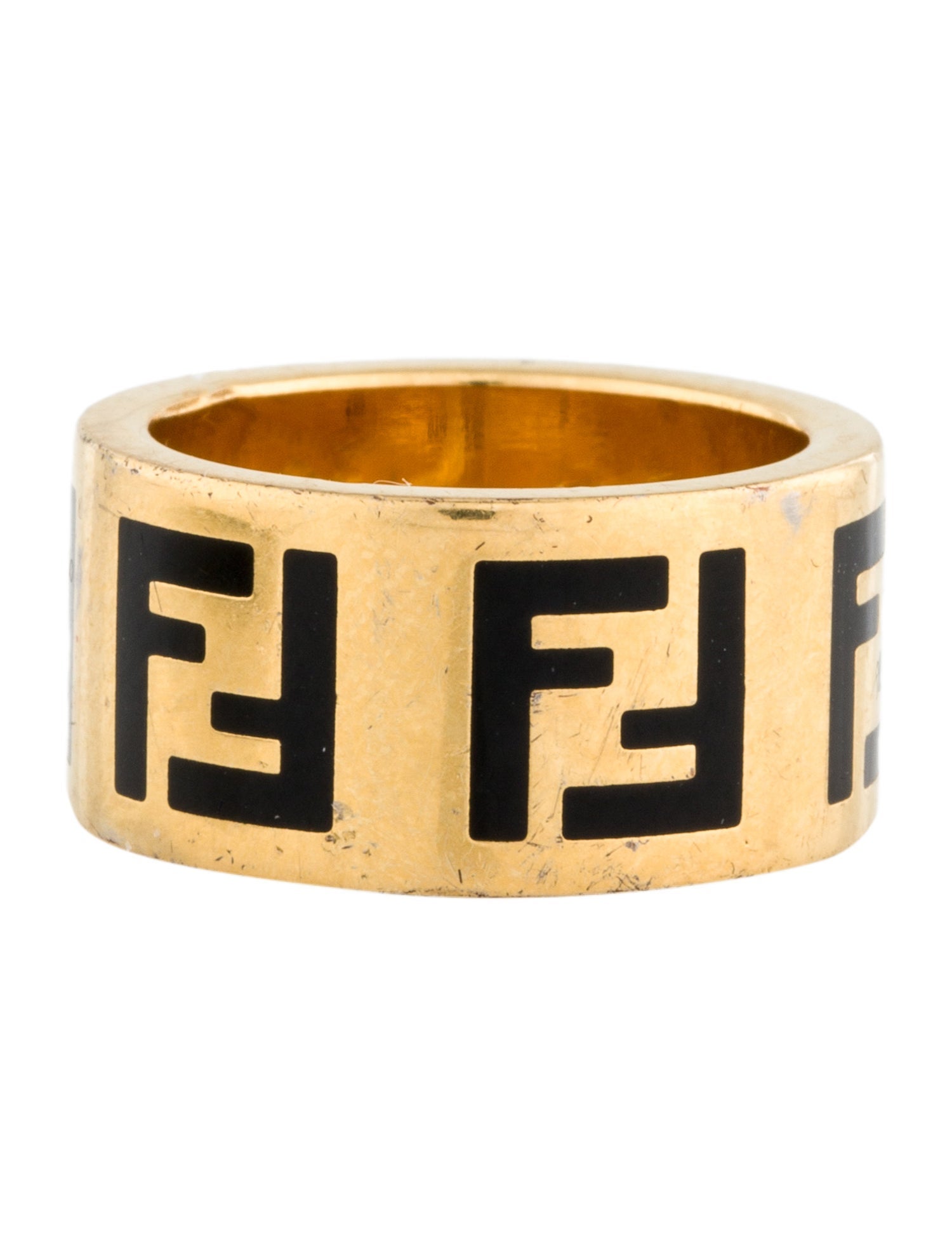 Fendi Forever Fendi Ring - Gold-Tone Metal Band, Rings - FEN355744 ...